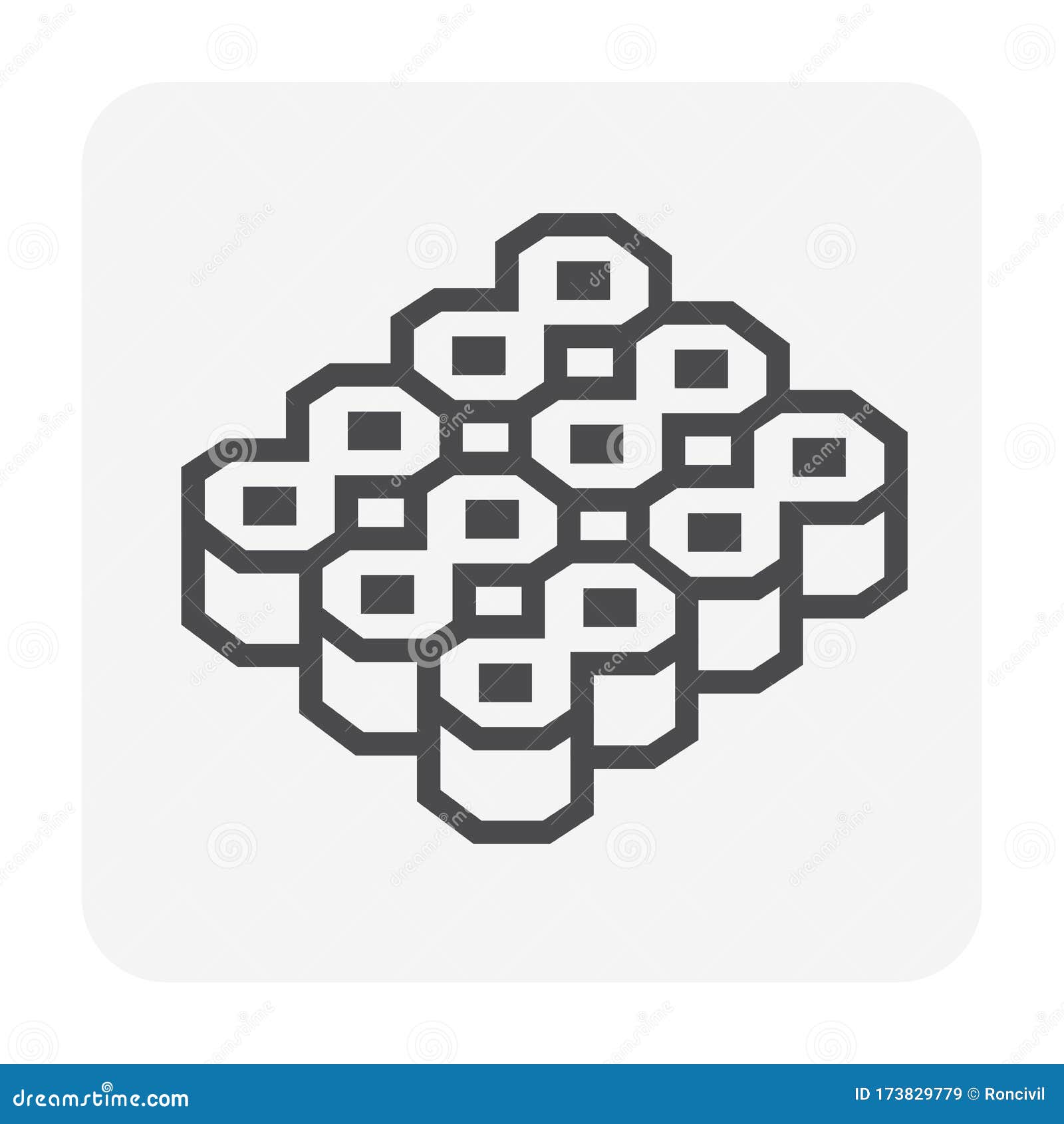 Paver block icon stock vector. Illustration of footpath - 173829779