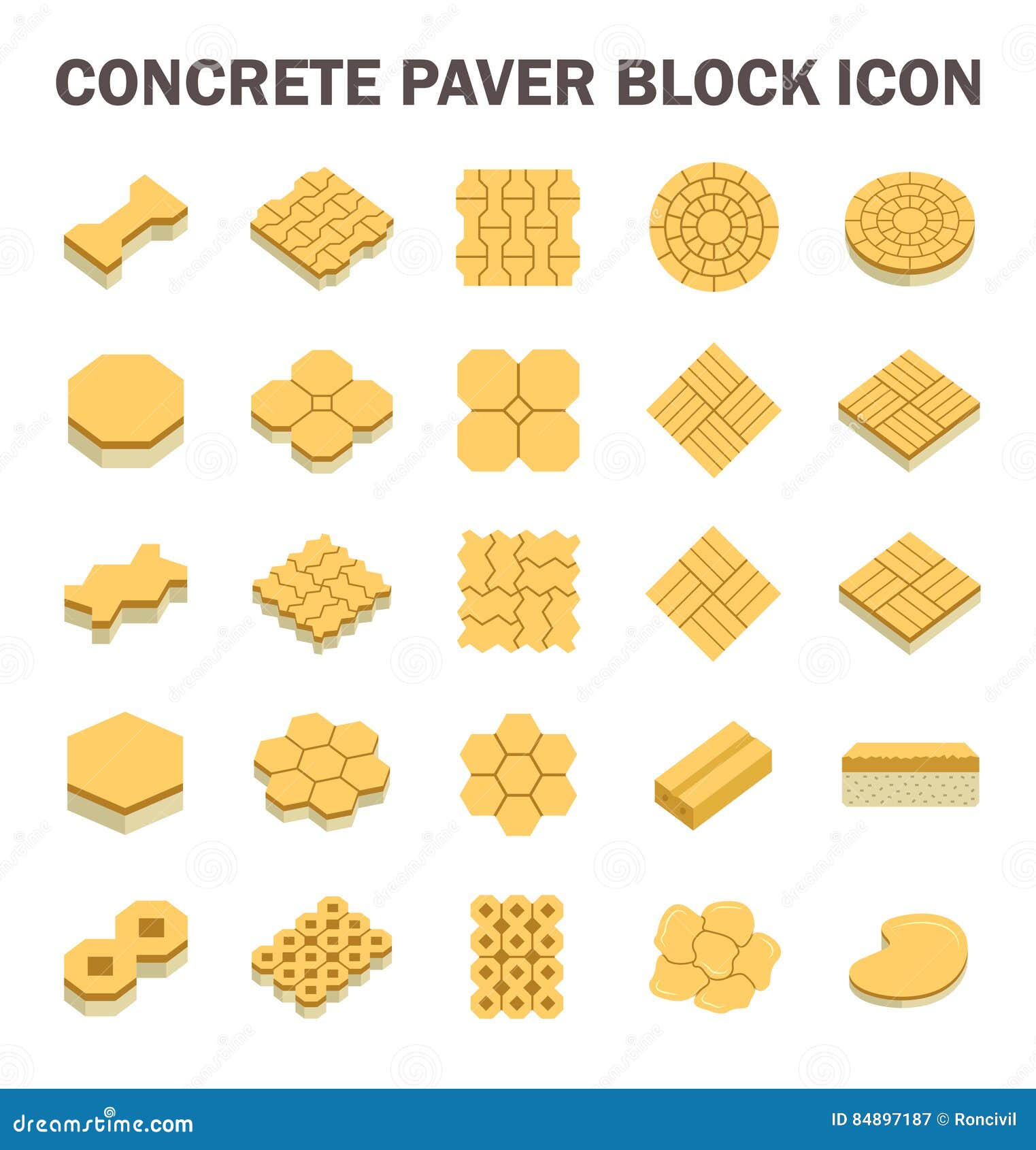 Paver Block Icon Vector Illustration | CartoonDealer.com #83571748