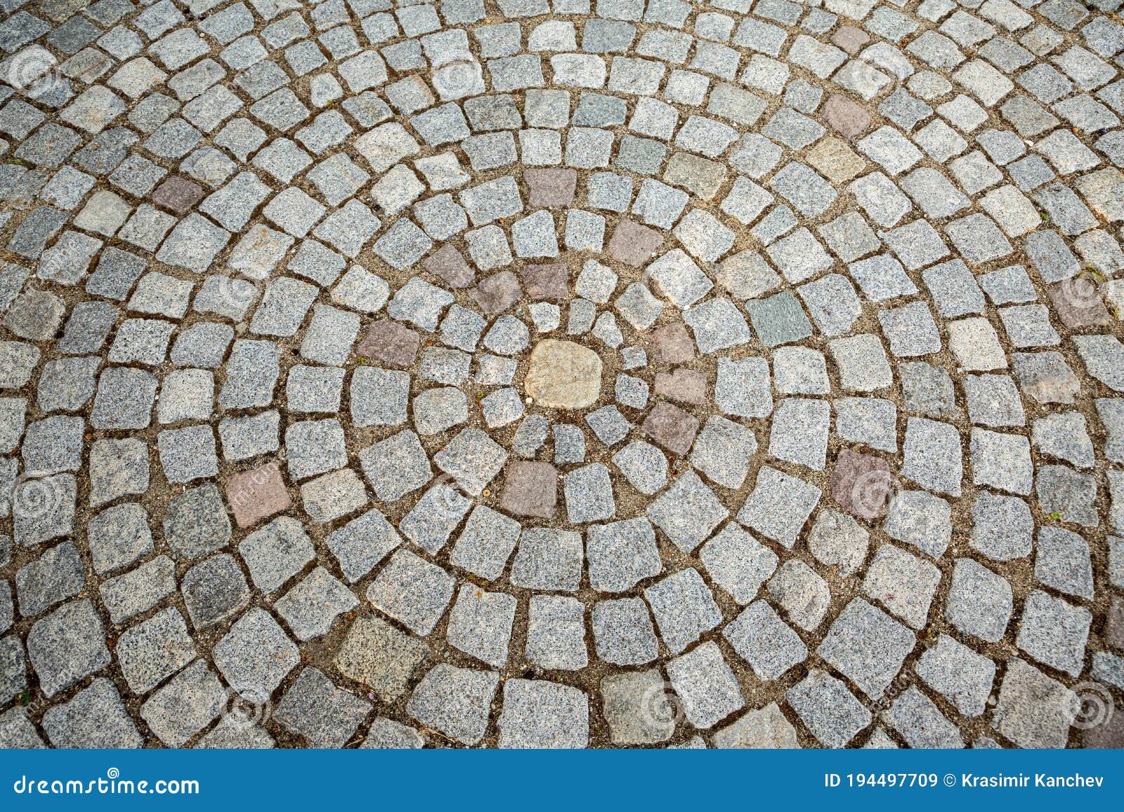Paver Bricks Arranged in a Circular Pattern, Architectural Background ...
