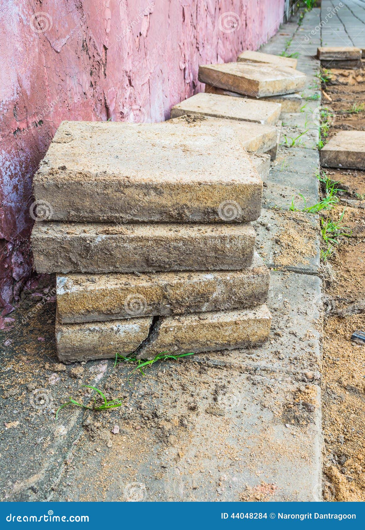 Paver concreto quadrado foto de stock. Imagem de rocha - 44048284