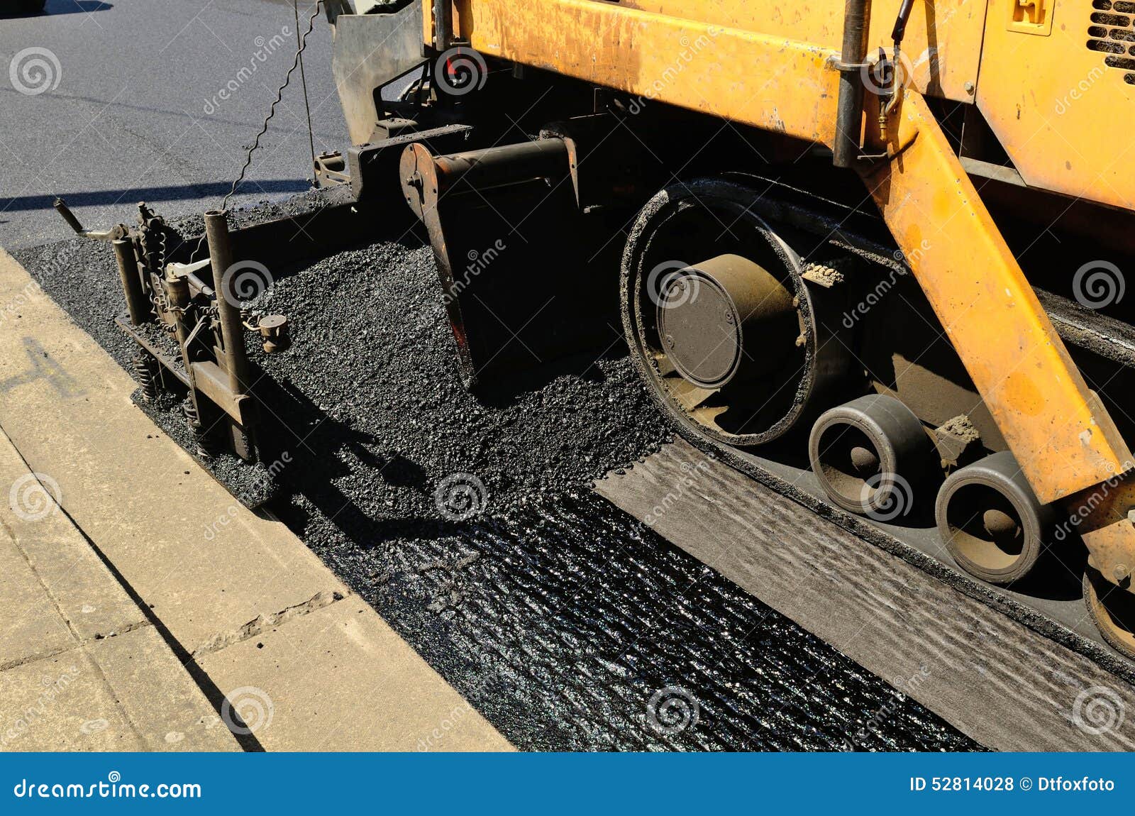 Paver stock photo. Image of pave, steam, asphalt, finisher - 52814028