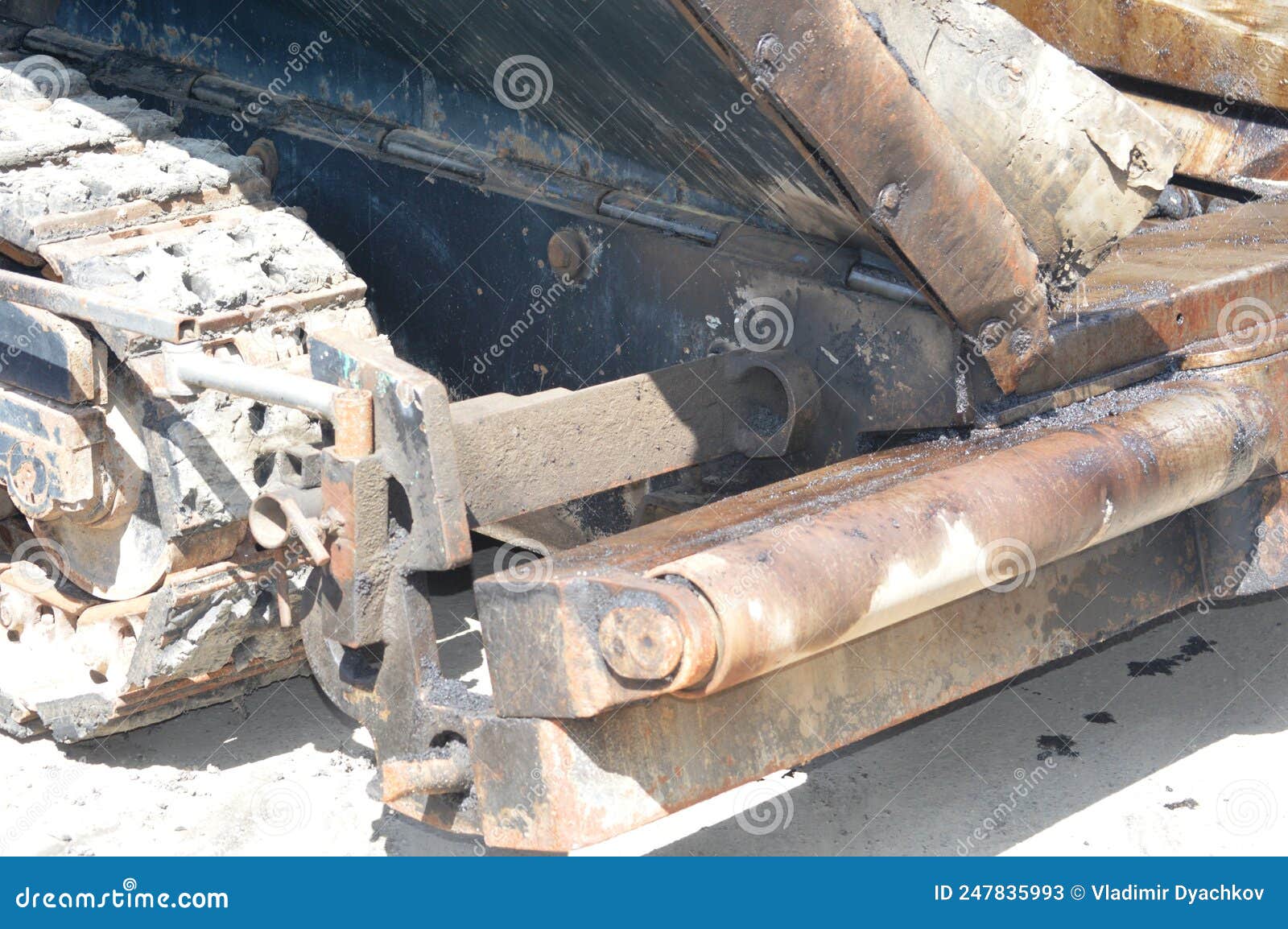 Paver technology stock image. Image of street, compactor - 247835993