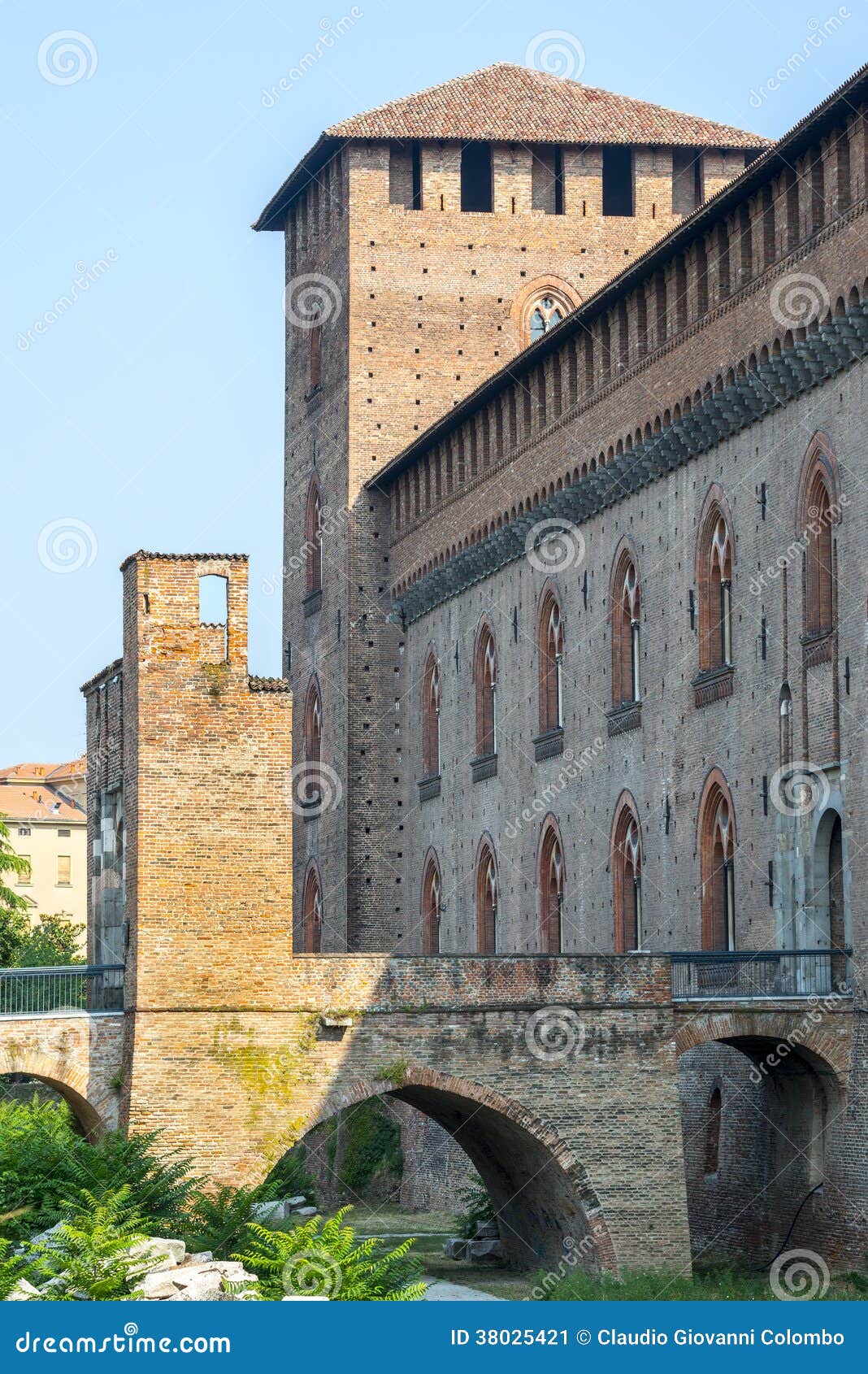 Pavia, castle stock image. Image of medieval, outdoor - 38025421
