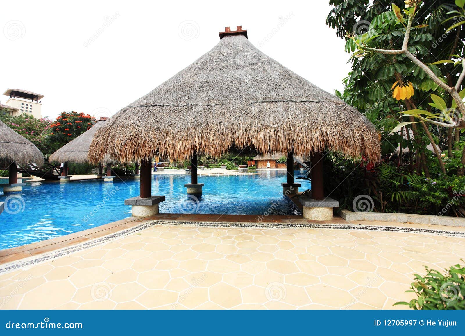 Pavilion stock image. Image of travel, tropical, surface - 12705997