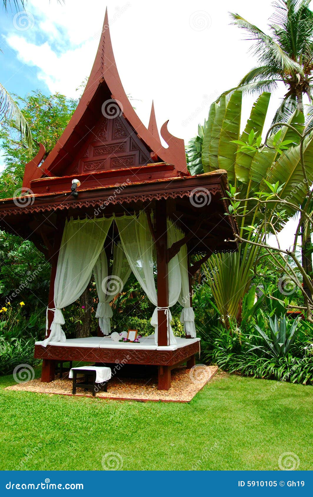 Pavilion stock image. Image of traditional, travel, gras - 5910105