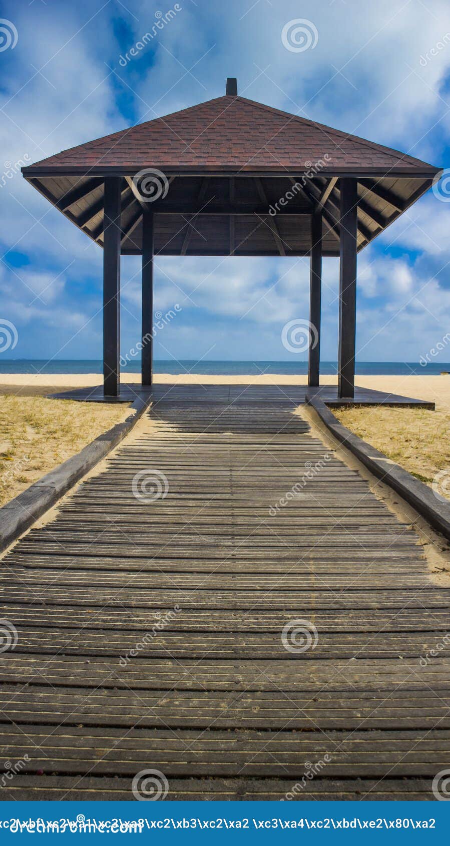 Beach pavilion stock photo. Image of hotel, island, travel - 132946008