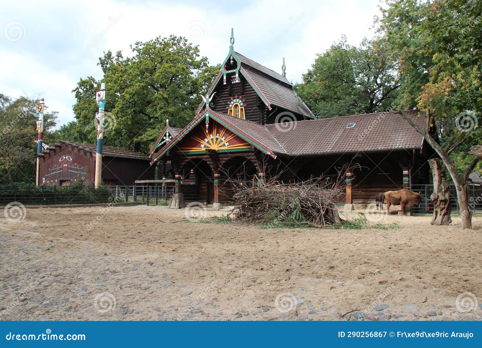 Pavilion (bison Barn) - Berlin - Germany Stock Image - Image of sand ...