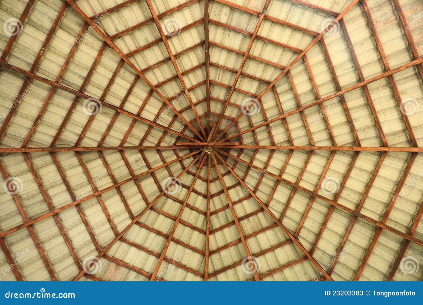 Pavilion octagon roof stock image. Image of tile, roof - 23203383