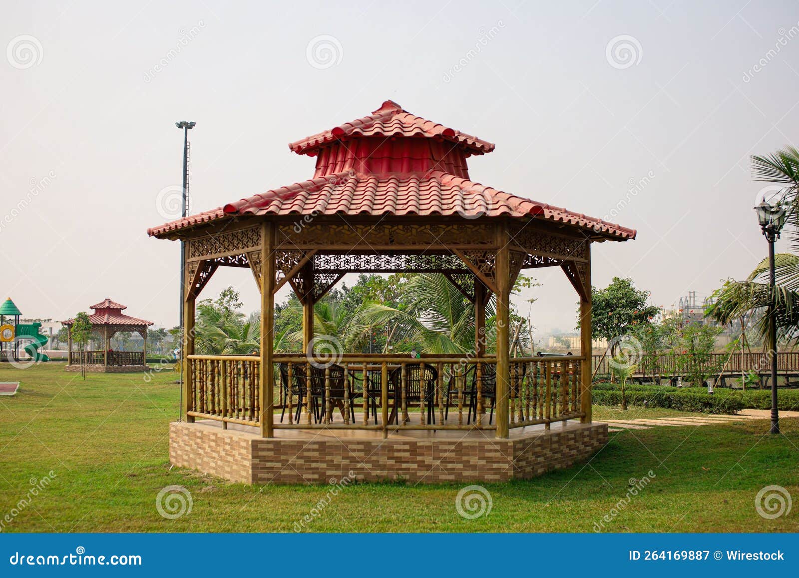 Pavilion with Sitting Place Stock Image - Image of place, traditional ...