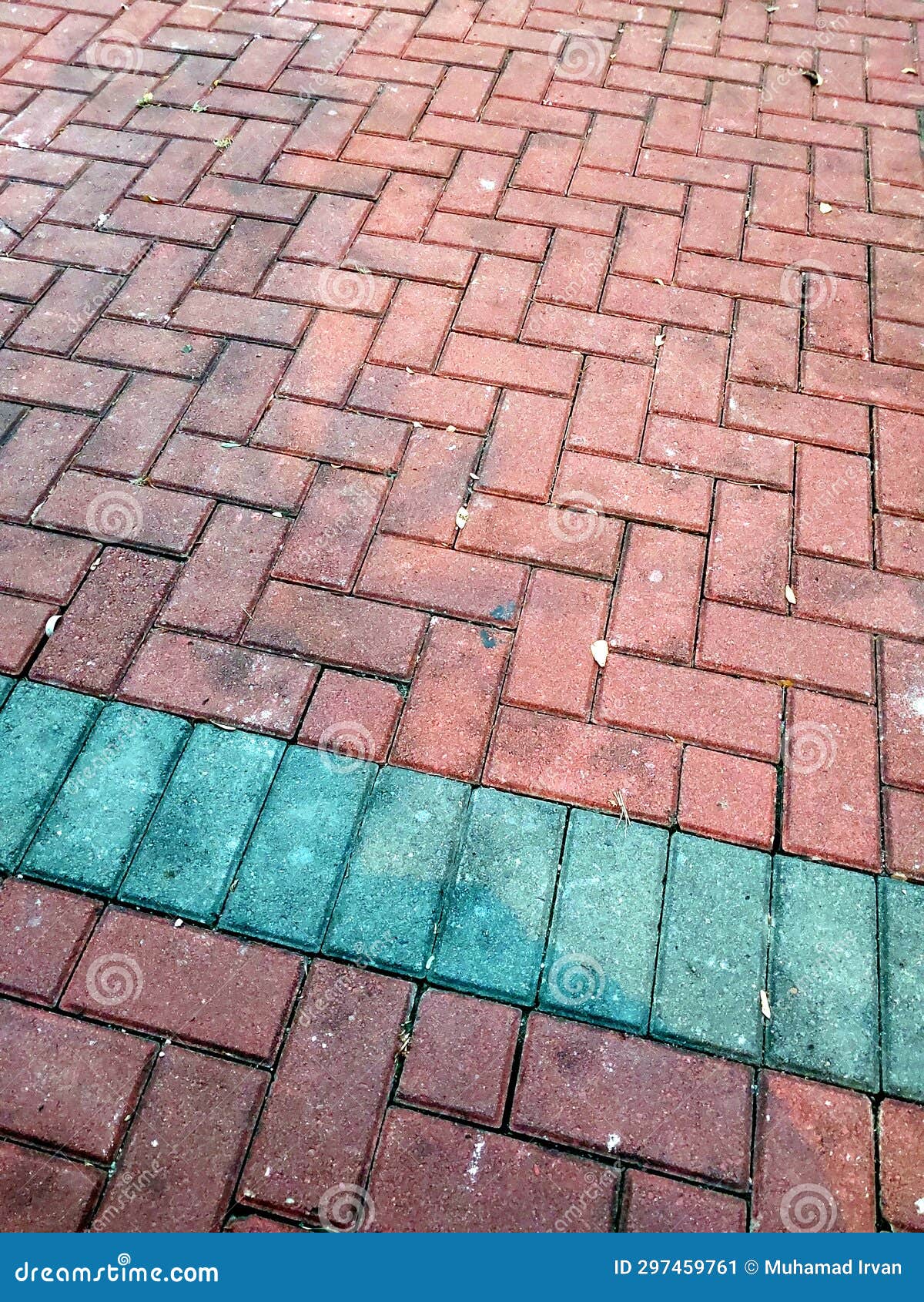 Paving Block Road in a Housing Complex Stock Image - Image of texture ...