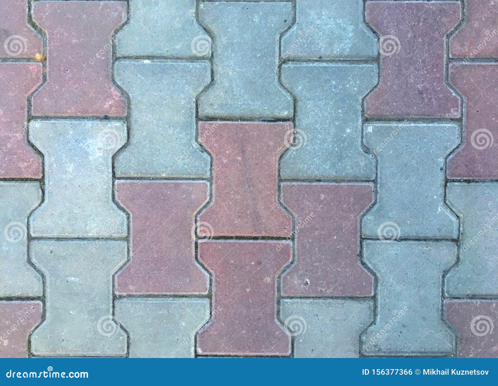 Paving Block Texture Background. Grey and Red Texture Stock Photo ...