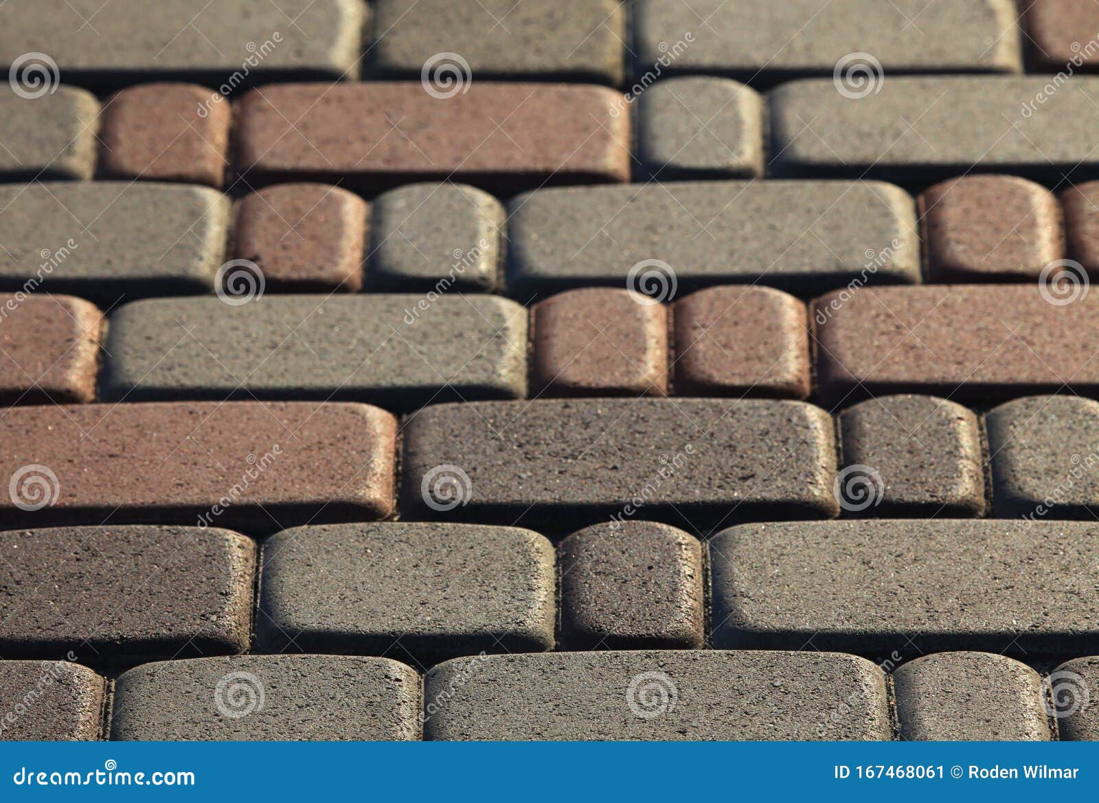Paving Blocks Made of New Multi-colored Stone Stock Image - Image of ...