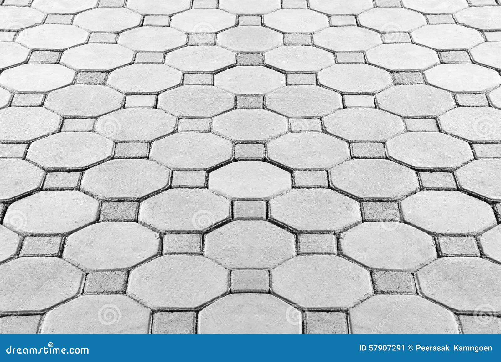 Paving Hexagon Brick Walkway Stock Image - Image of pave, footpath ...