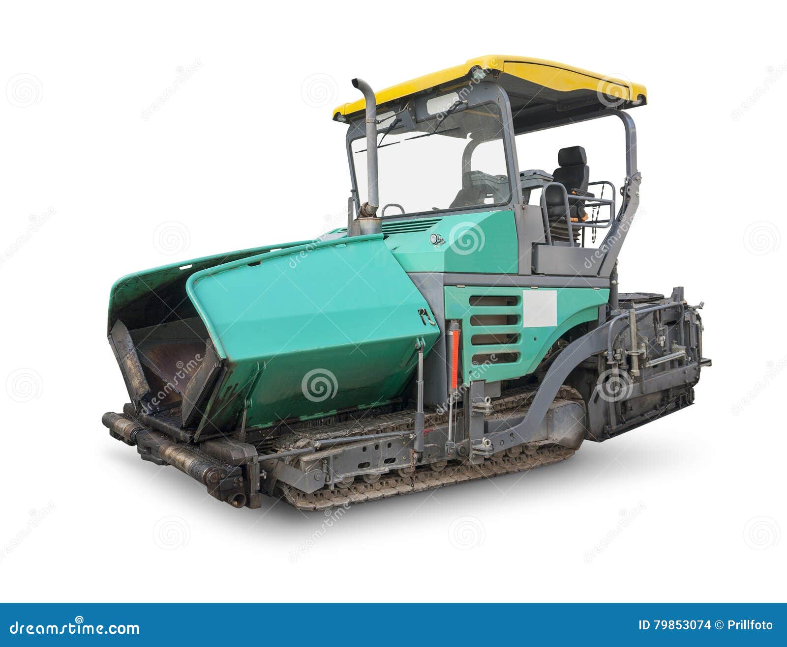 Paving machine stock photo. Image of track, pavement - 79853074