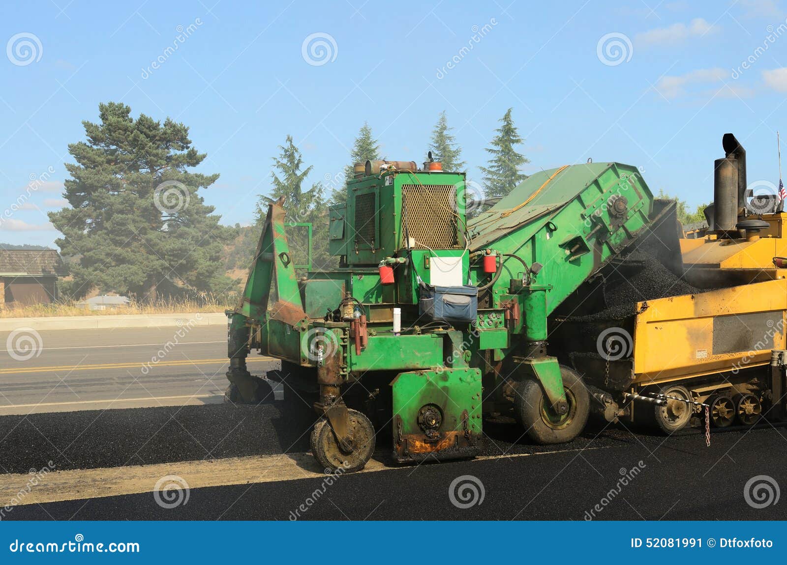 Paving Machine stock image. Image of asphalt, residential - 52081991