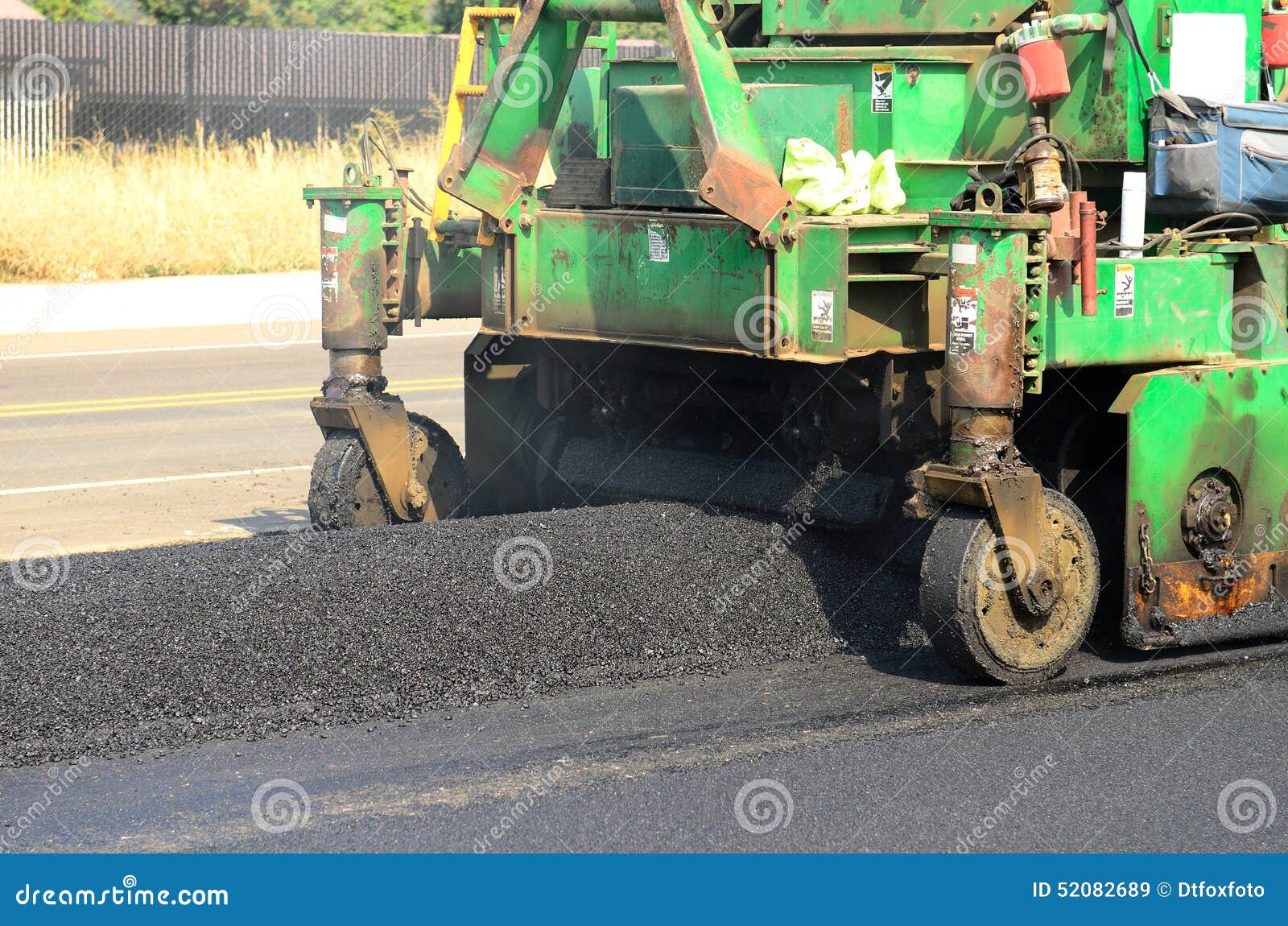 Paving Machine stock image. Image of bituminous, residential - 52082689