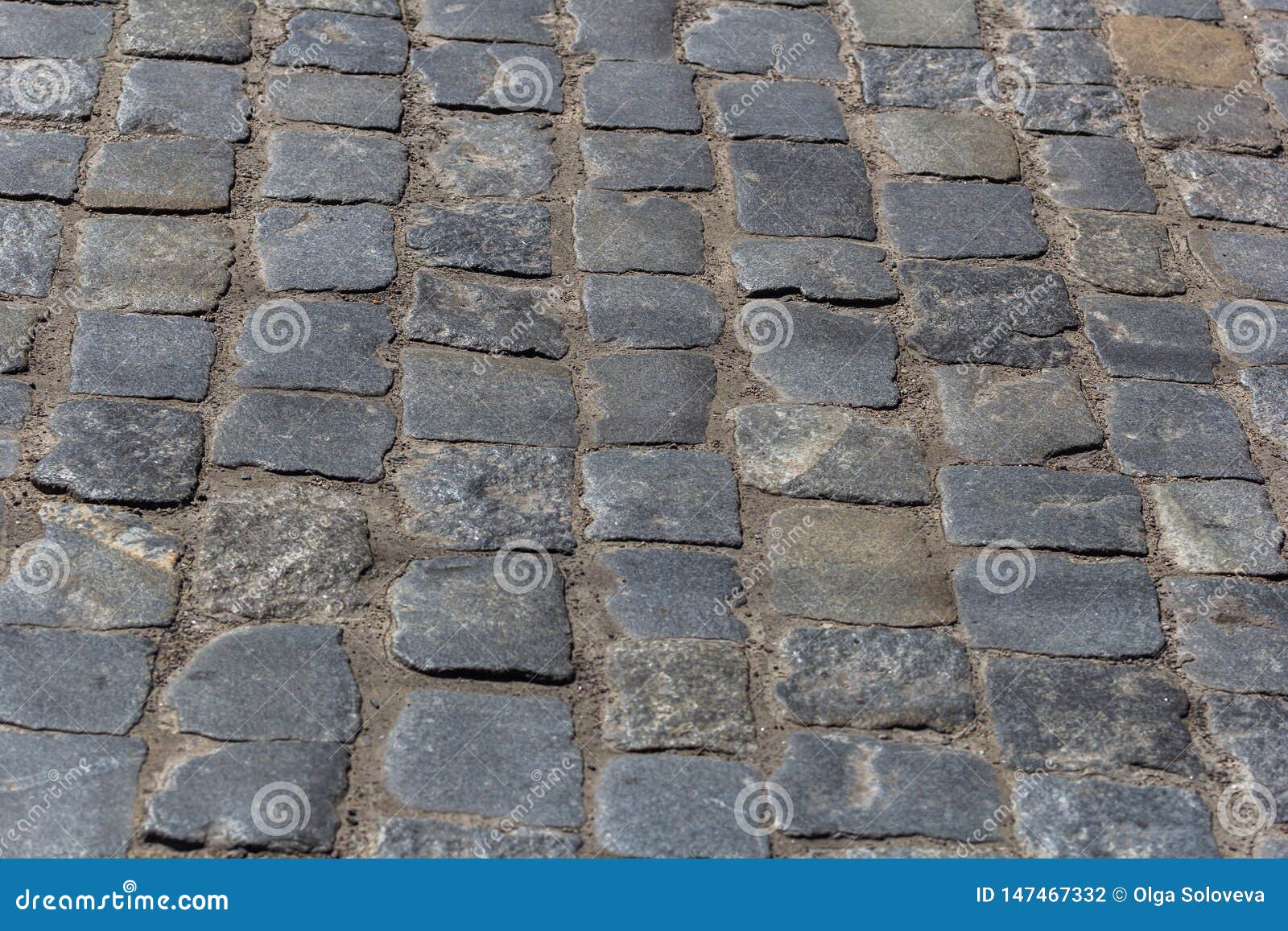 Paving Old Cobble Tiles Texture Background. Copy Space Stock Photo ...