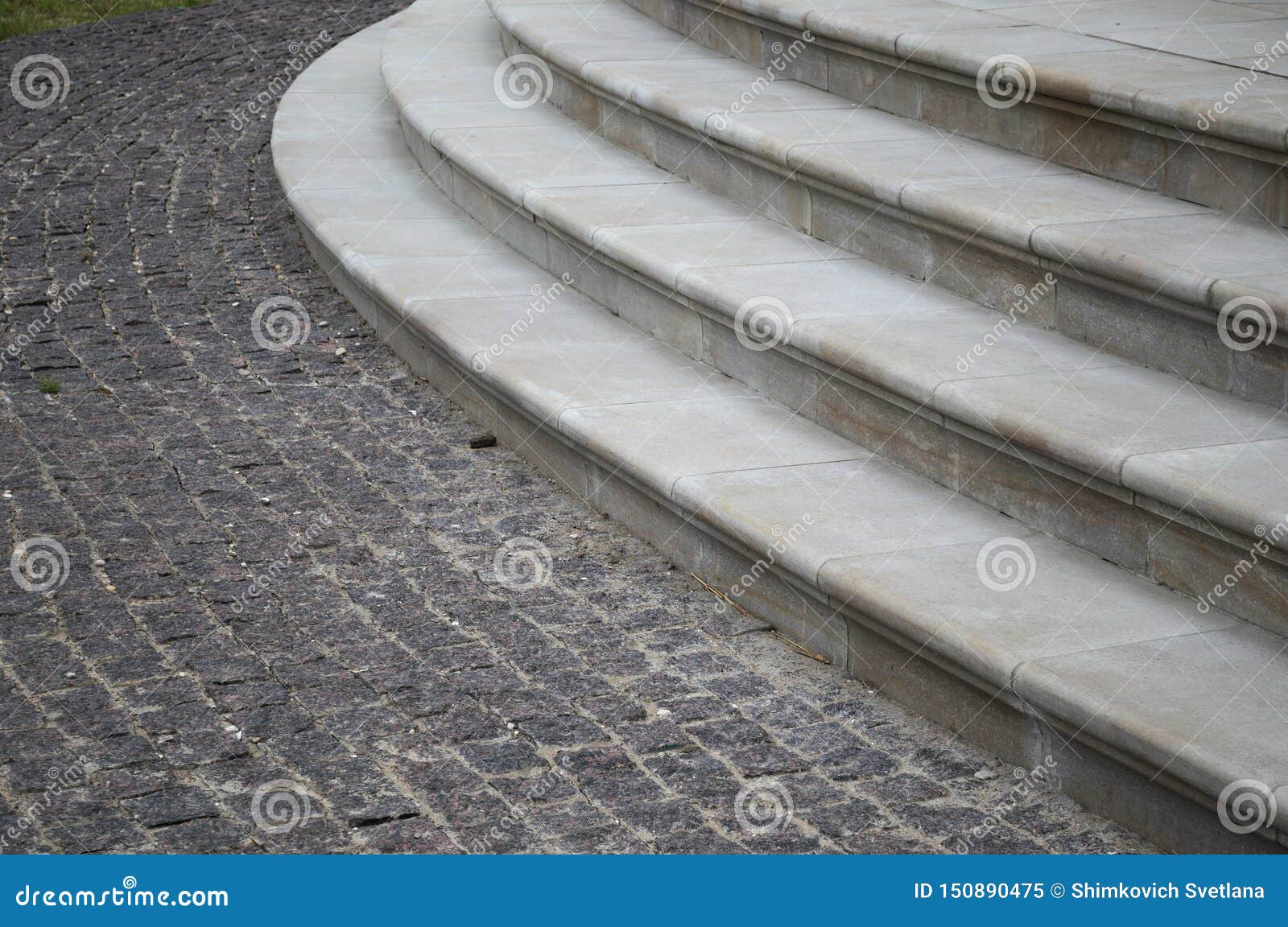 Paving And Semi-circular Steps Royalty-Free Stock Photo | CartoonDealer ...