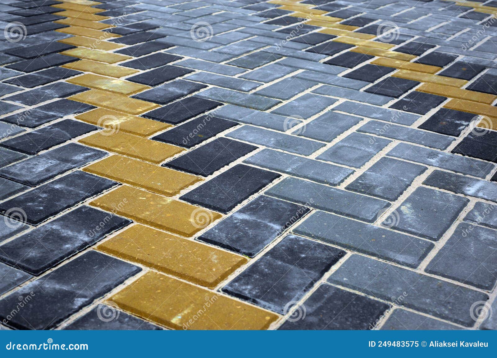 Paving Slabs of Different Colors and Shapes.Texture of Different ...
