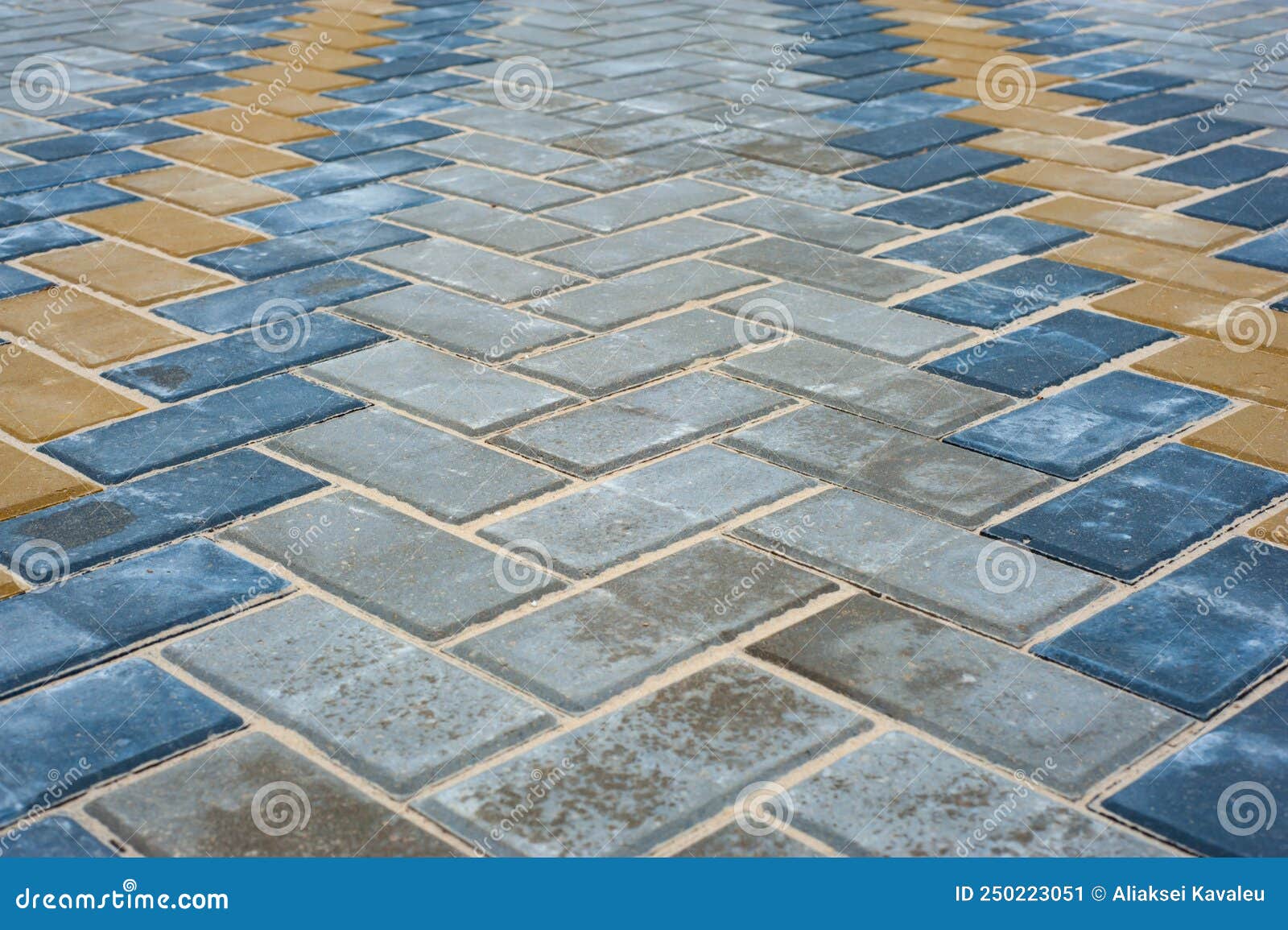Paving Slabs of Different Colors and Shapes.Texture of Different ...