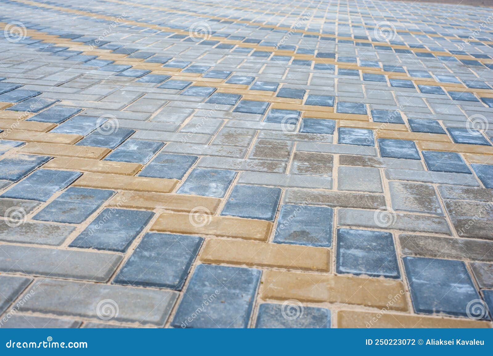 Paving Slabs of Different Colors and Shapes.Texture of Different ...