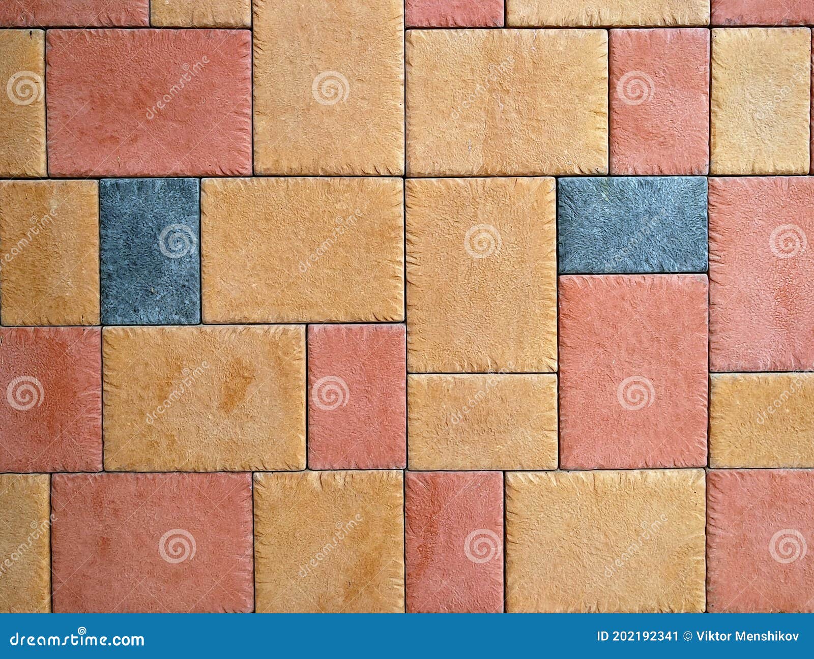 Paving Slabs Different Colours Bricks Stacking Stock Image - Image of ...