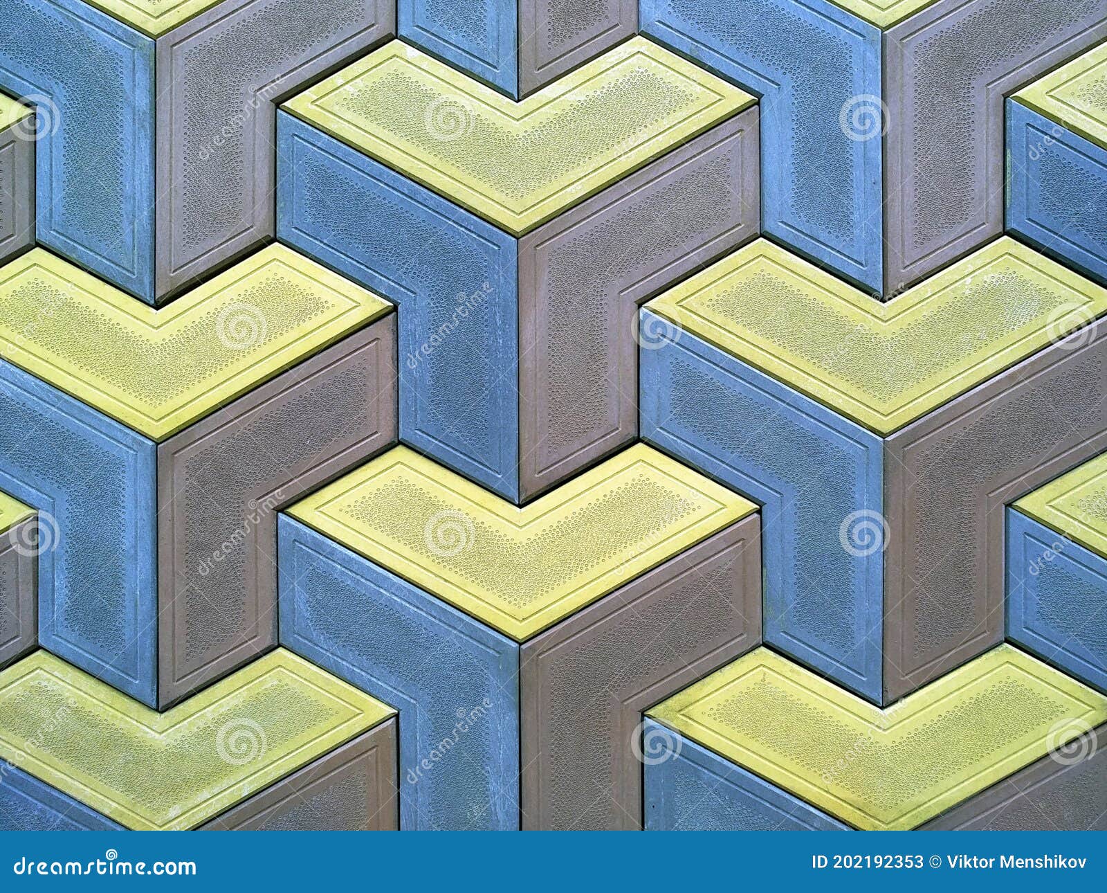 Paving Slabs Different Colours Bricks Stacking Stock Image - Image of ...