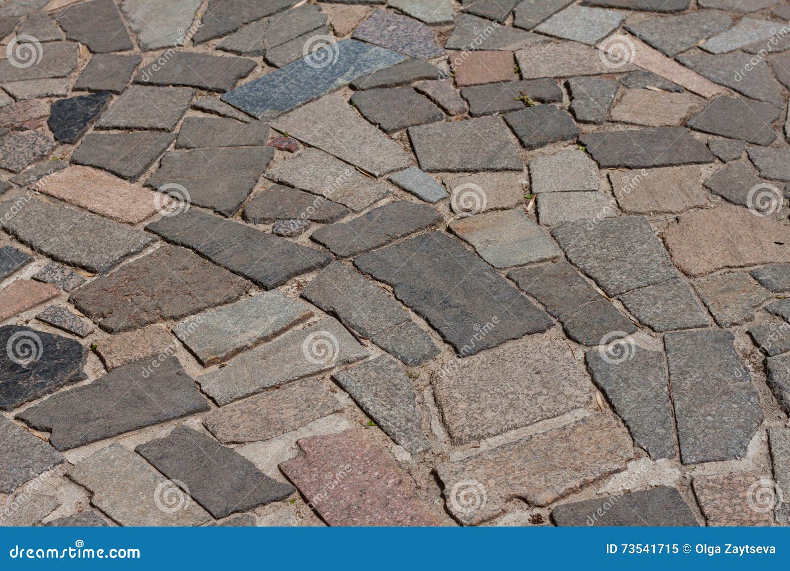 Paving Slabs of Different Shapes Stock Image - Image of road, grey ...