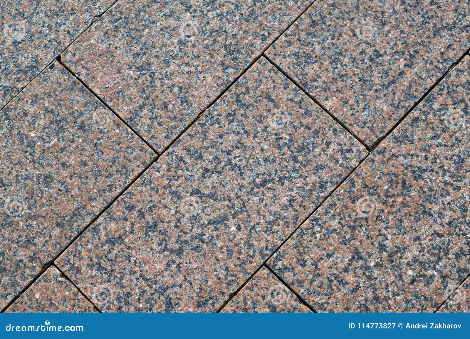 Paving Slabs and Rough Granite of Rectangular Shape. Stock Image ...