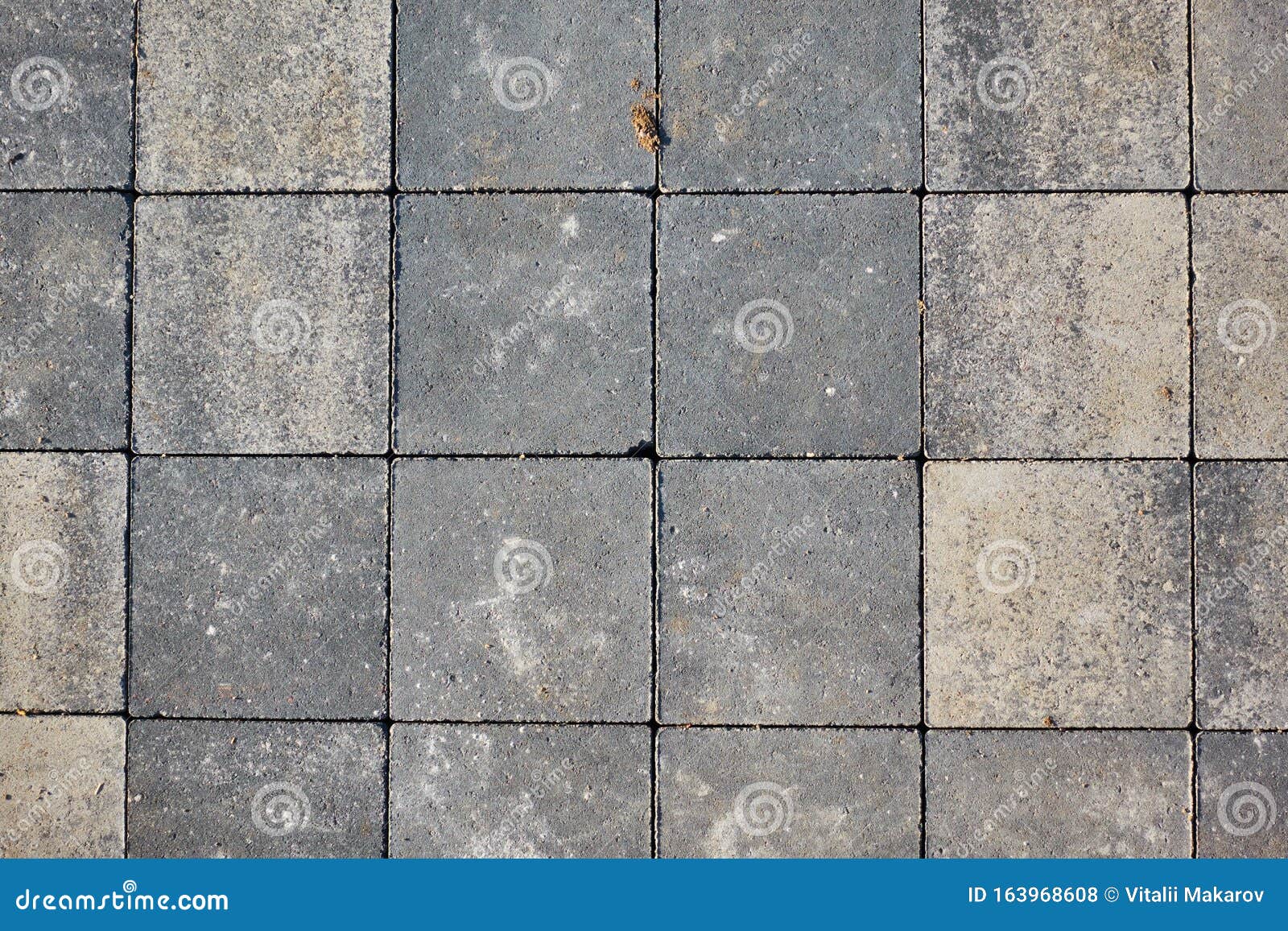 Paving Slabs of Square Brick. Texture of Concrete Blocks Stock Photo ...