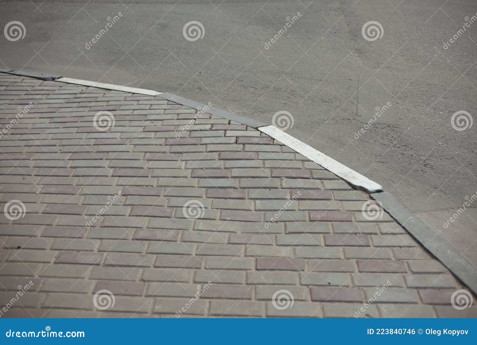 Paving Slabs. Walkway Lined with Blocks Stock Photo - Image of ...