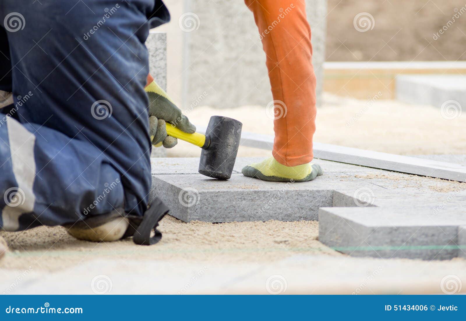 Paving stone stock photo. Image of people, paver, hand - 51434006