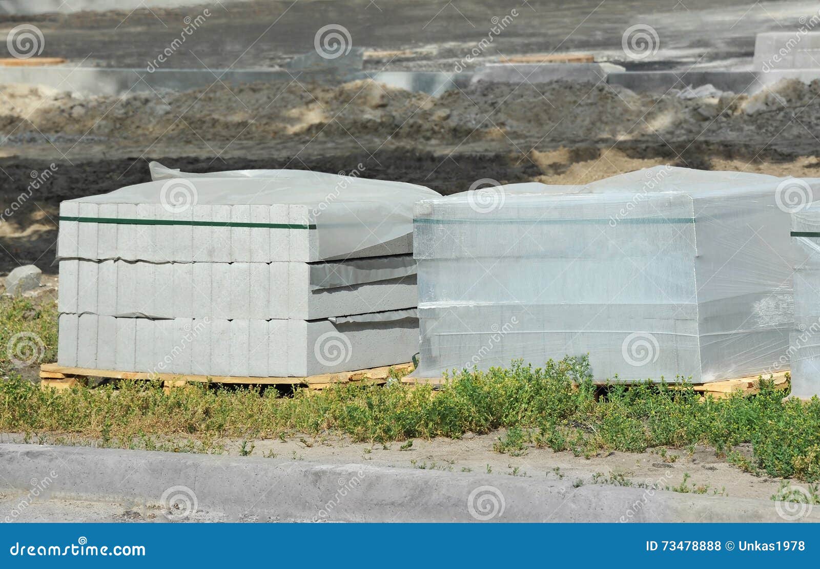 Paving stone stack stock photo. Image of rough, paved - 73478888