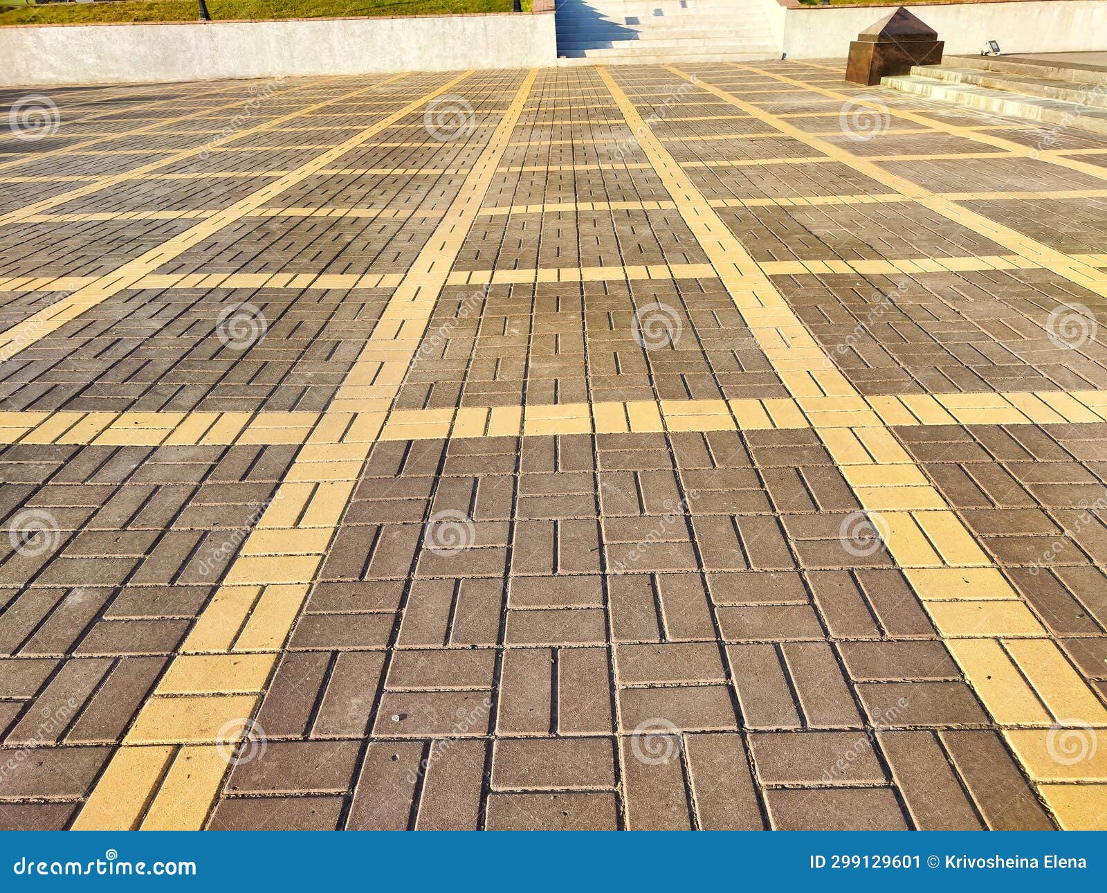 Paving Stone Tiles of Square and Rectangular Shape of Gray in ...