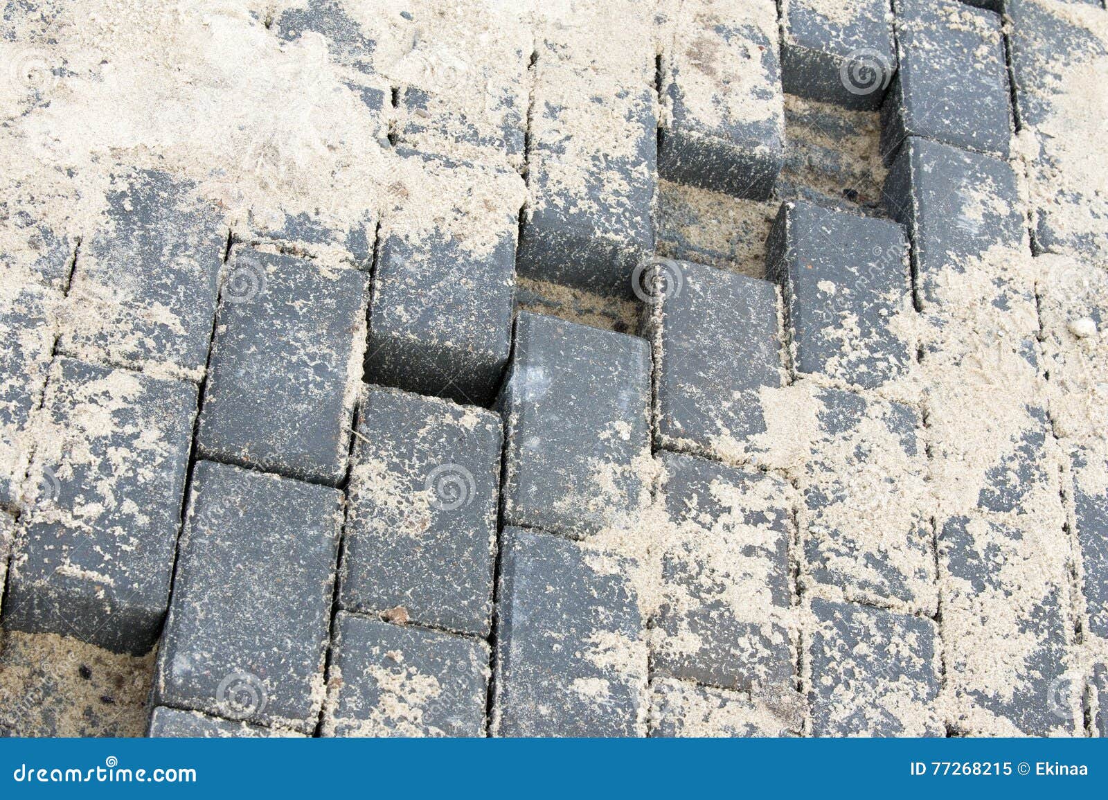 Paving Stones Laid on the Embankment Stock Image - Image of gray, city ...