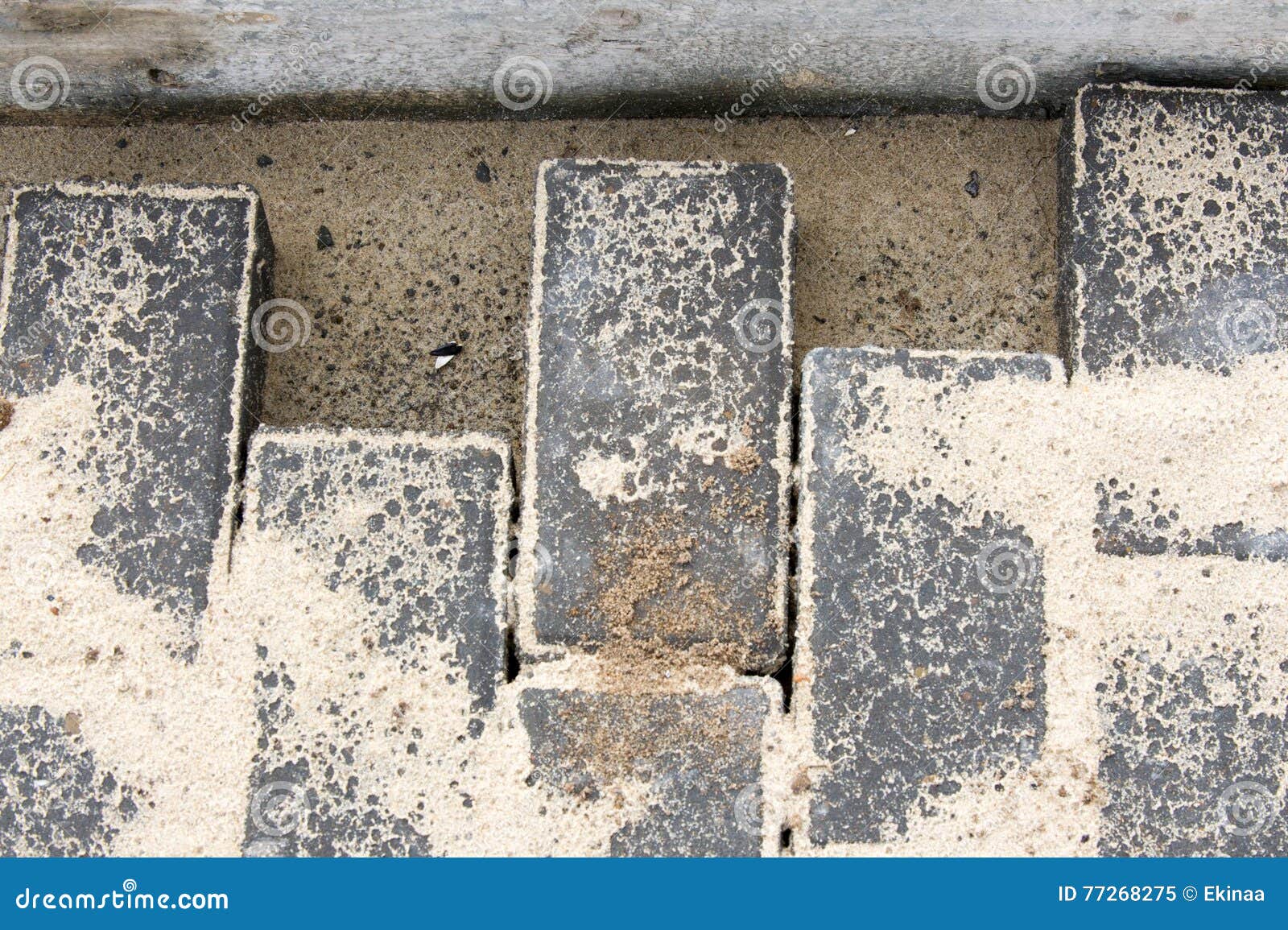 Paving Stones Laid on the Embankment Stock Image - Image of pavement ...