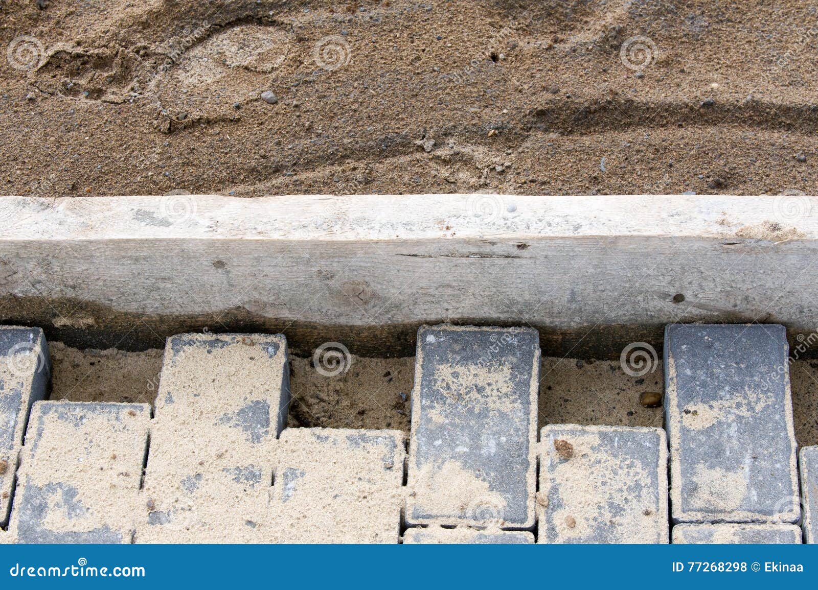 Paving Stones Laid on the Embankment Stock Photo - Image of rock, floor ...