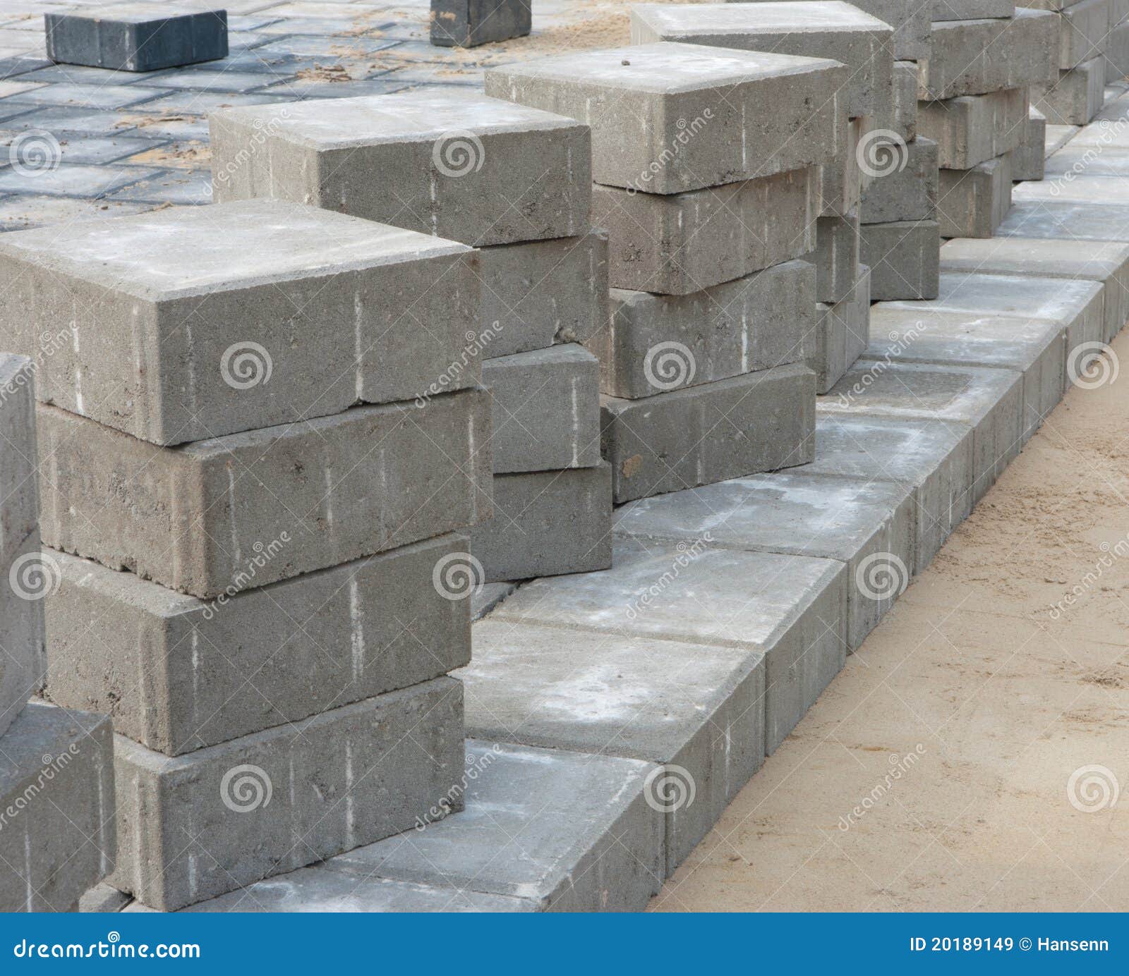 Paving a street stock image. Image of pathway, sand, sidewalk - 20189149