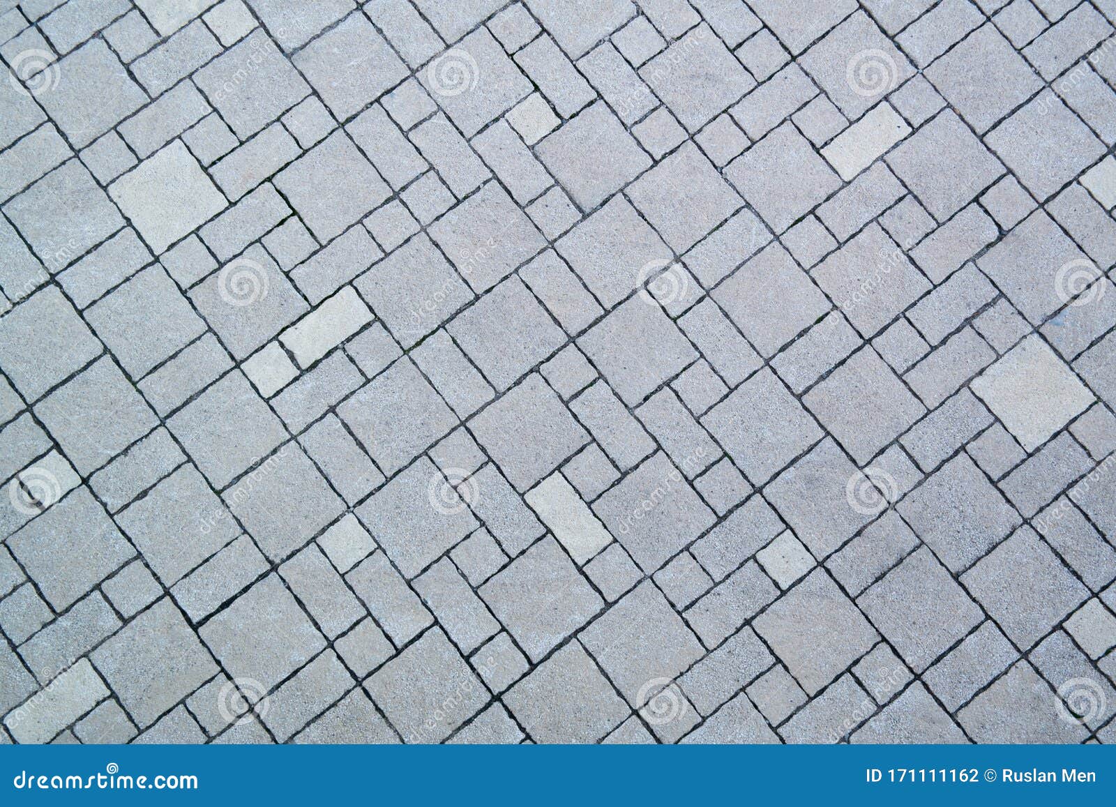 Paving Tile of Gray Color by Diagonal Stock Photo - Image of gray, city ...