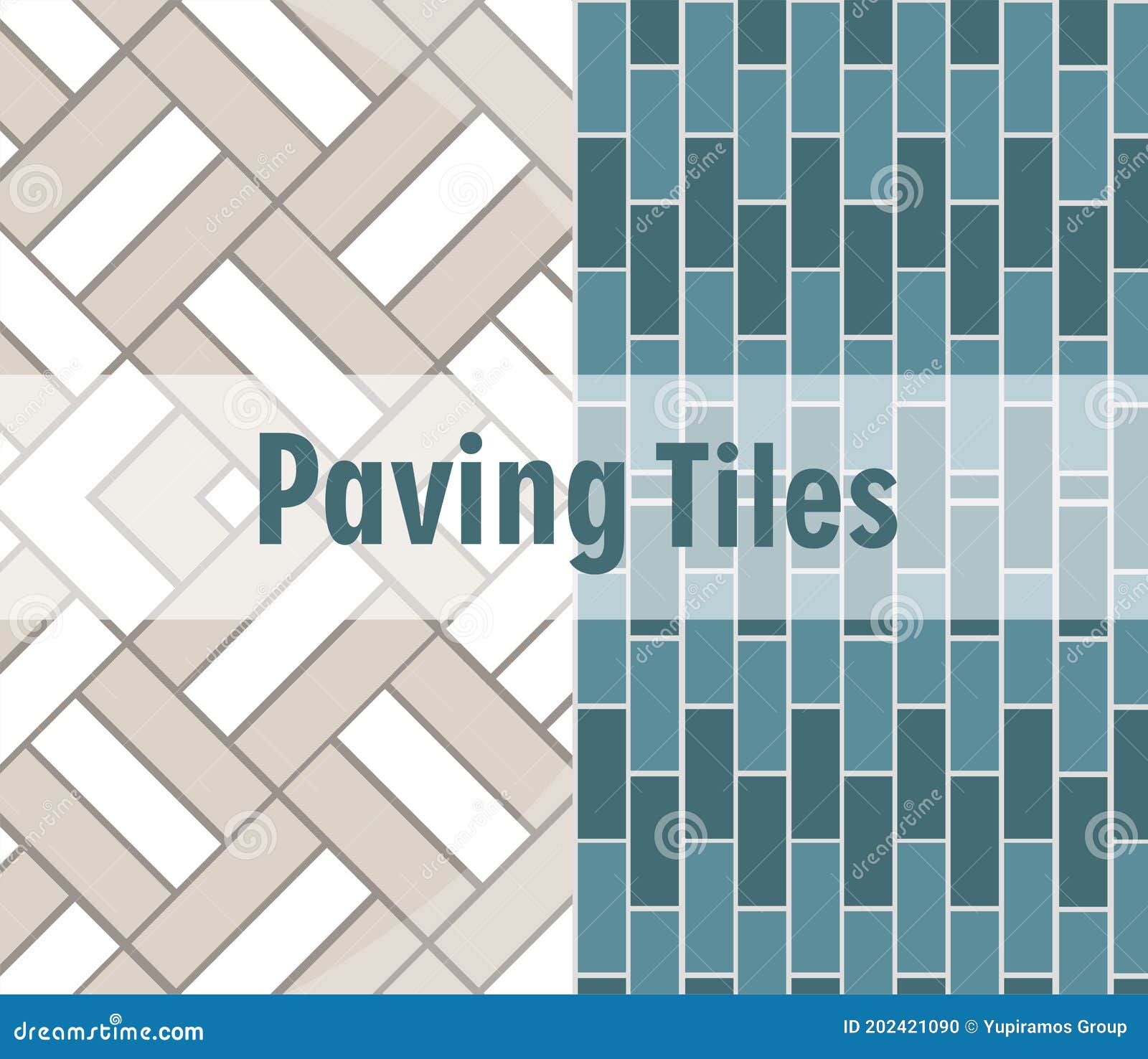 Paving Tiles Brick Textures Decoration Pattern Stock Vector ...