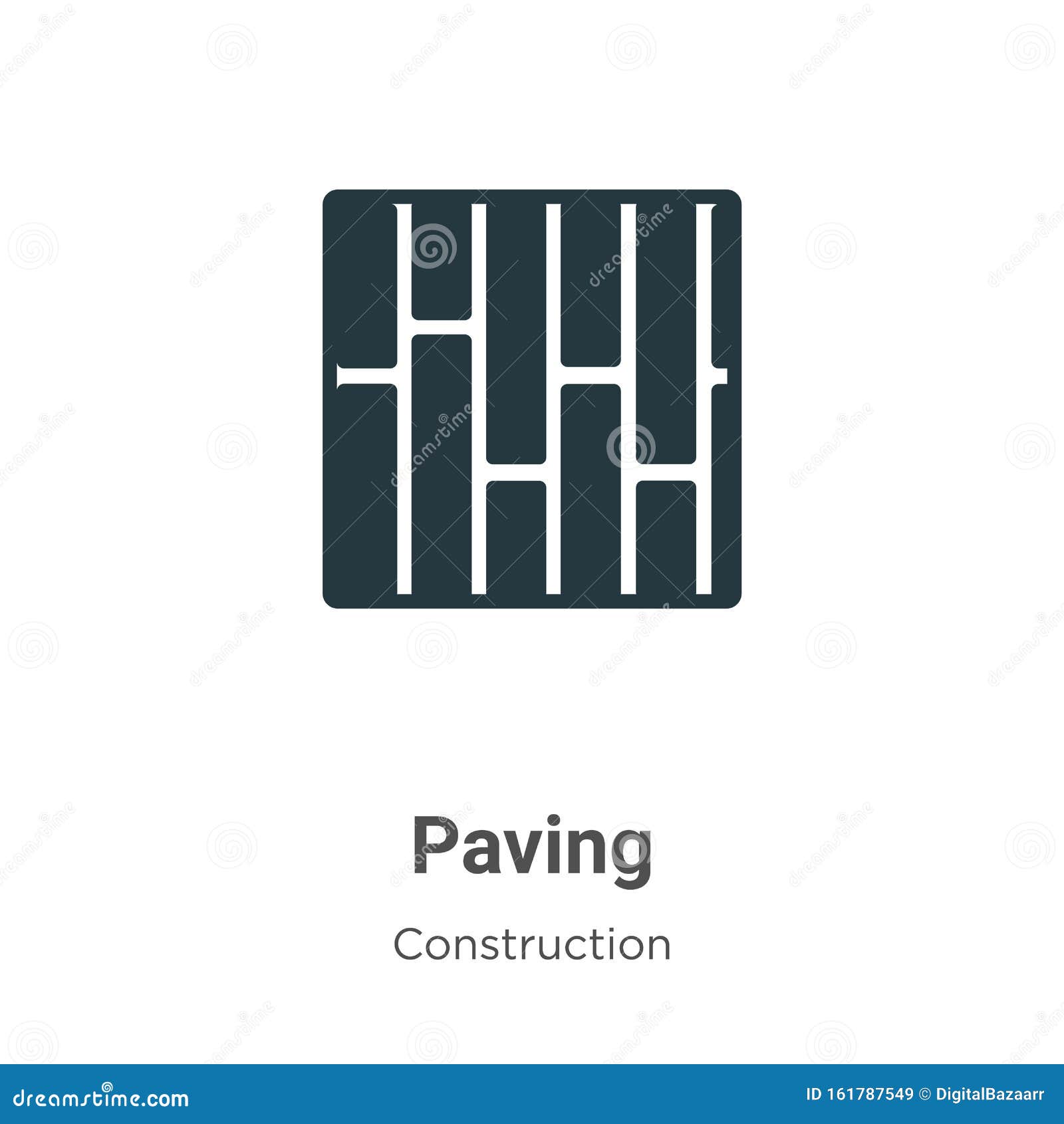 Paving Vector Icon On White Background. Flat Vector Paving Icon Symbol ...