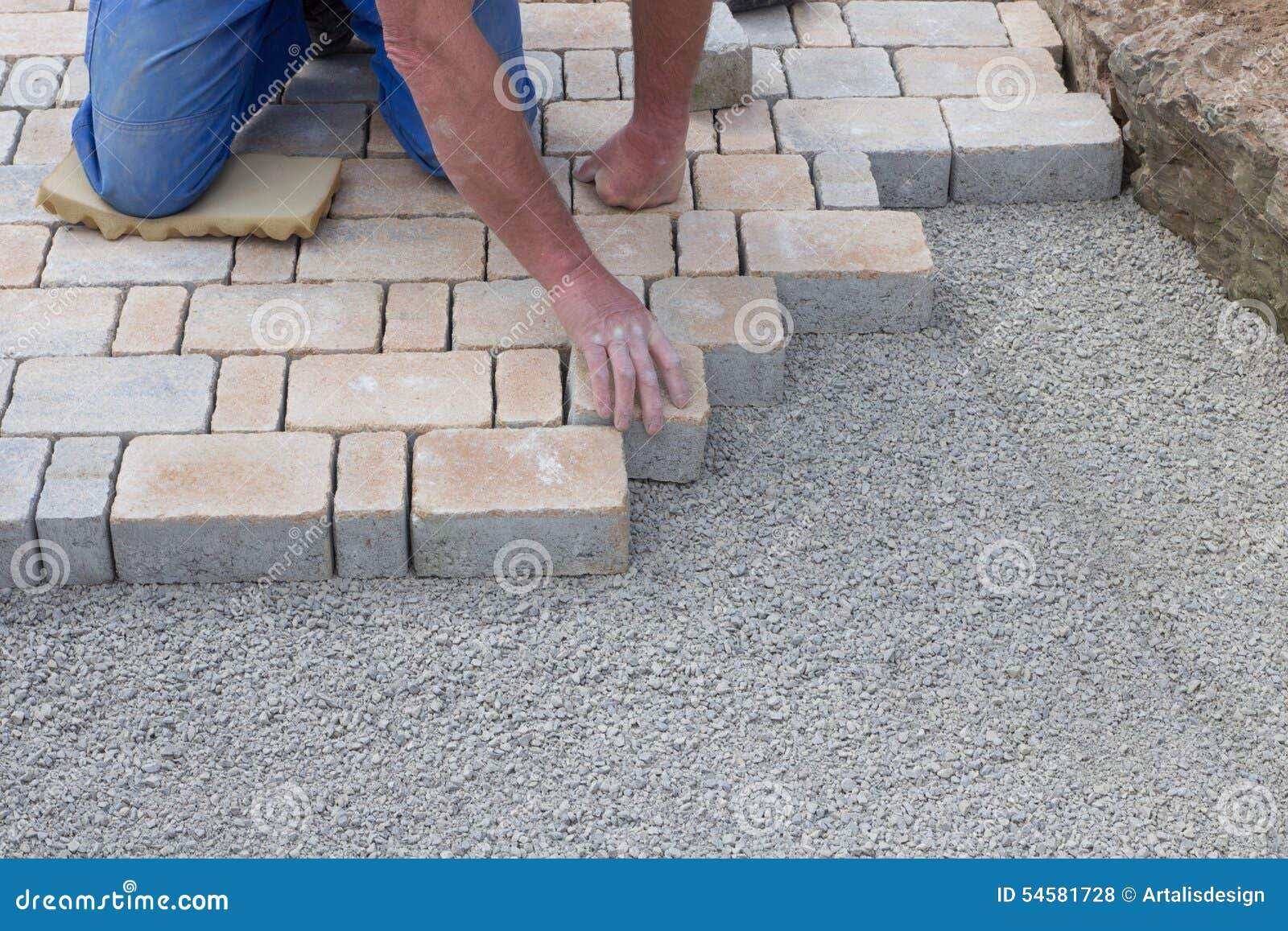 Paving work stock photo. Image of away, plaster, craftsman - 54581728
