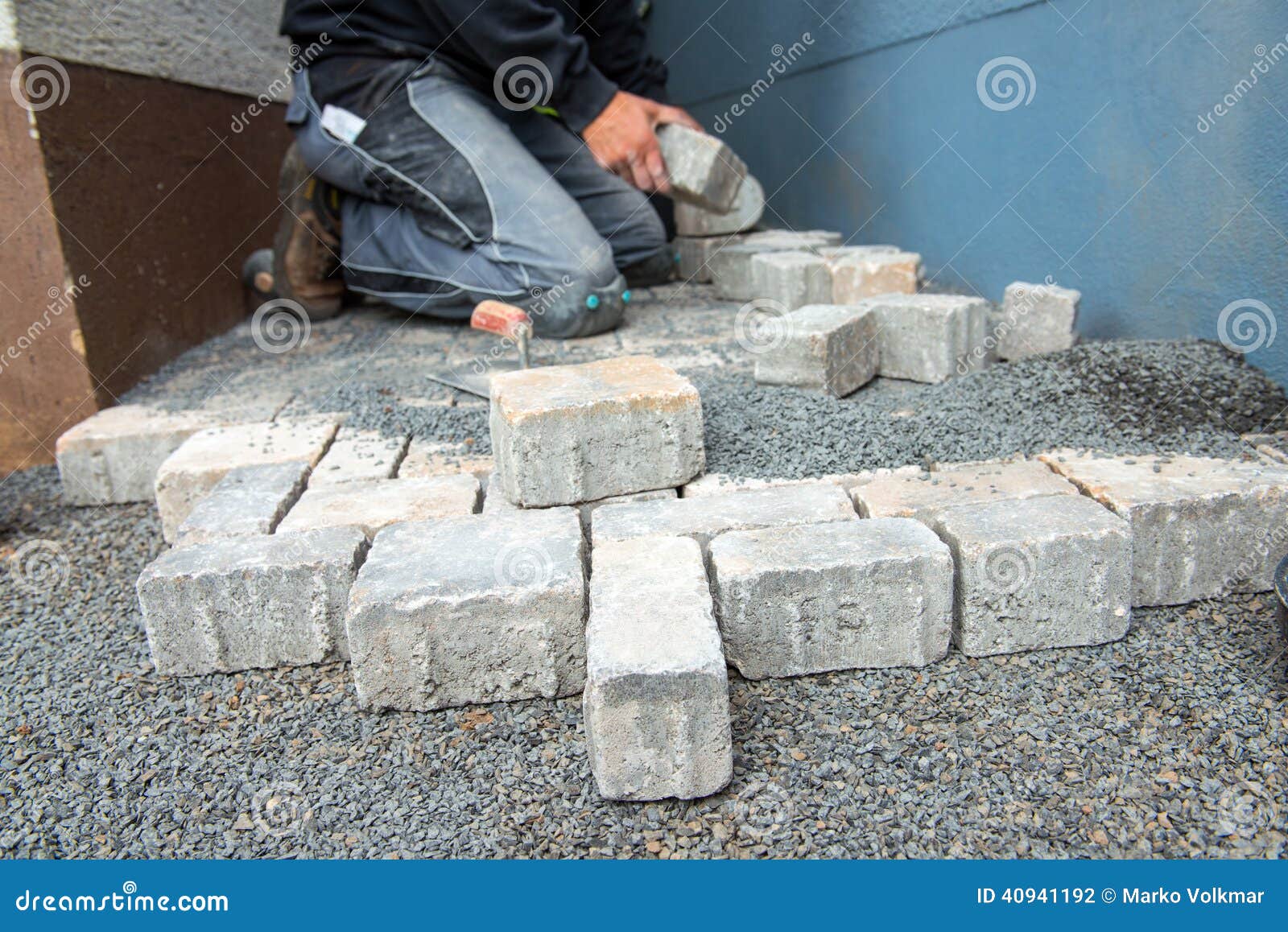 Pavior stock photo. Image of brick, construction, block - 40941192