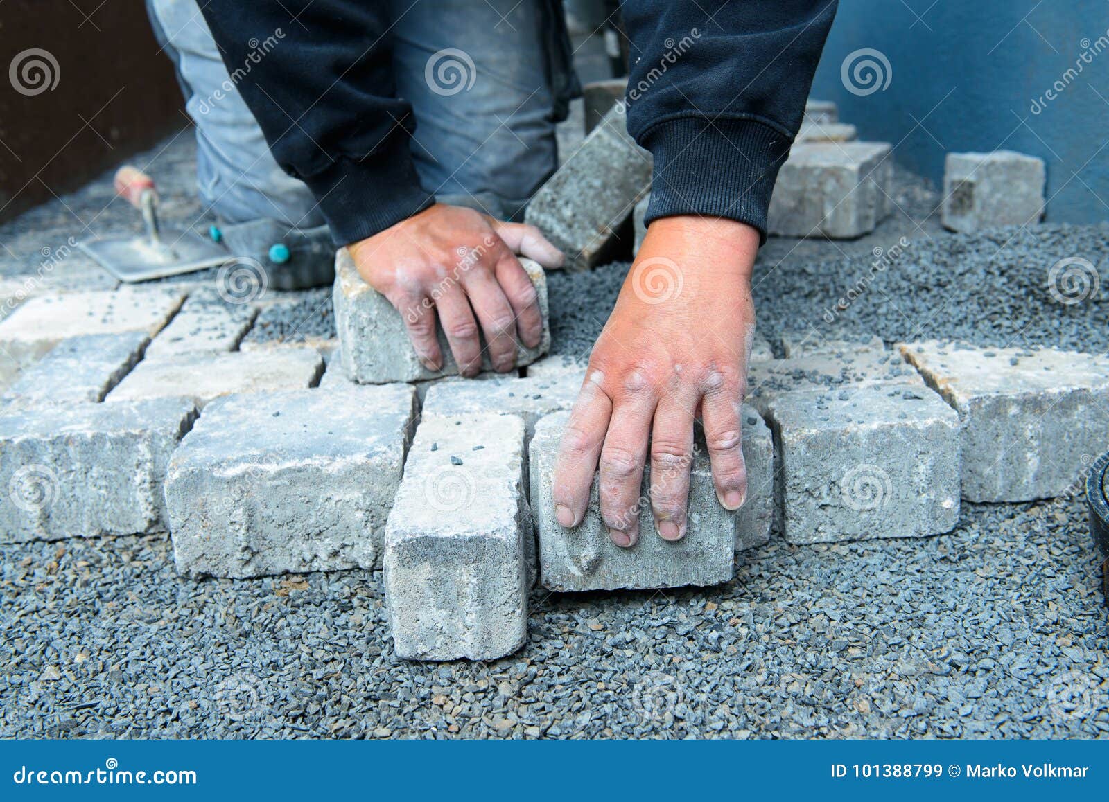 Pavior At Work: Stacked Tiles Royalty-Free Stock Image | CartoonDealer ...
