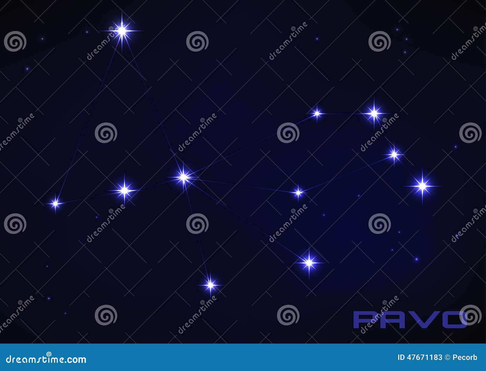 Pavo Constellation 3d Symbol. Constellation Icon In Isometric Style On ...
