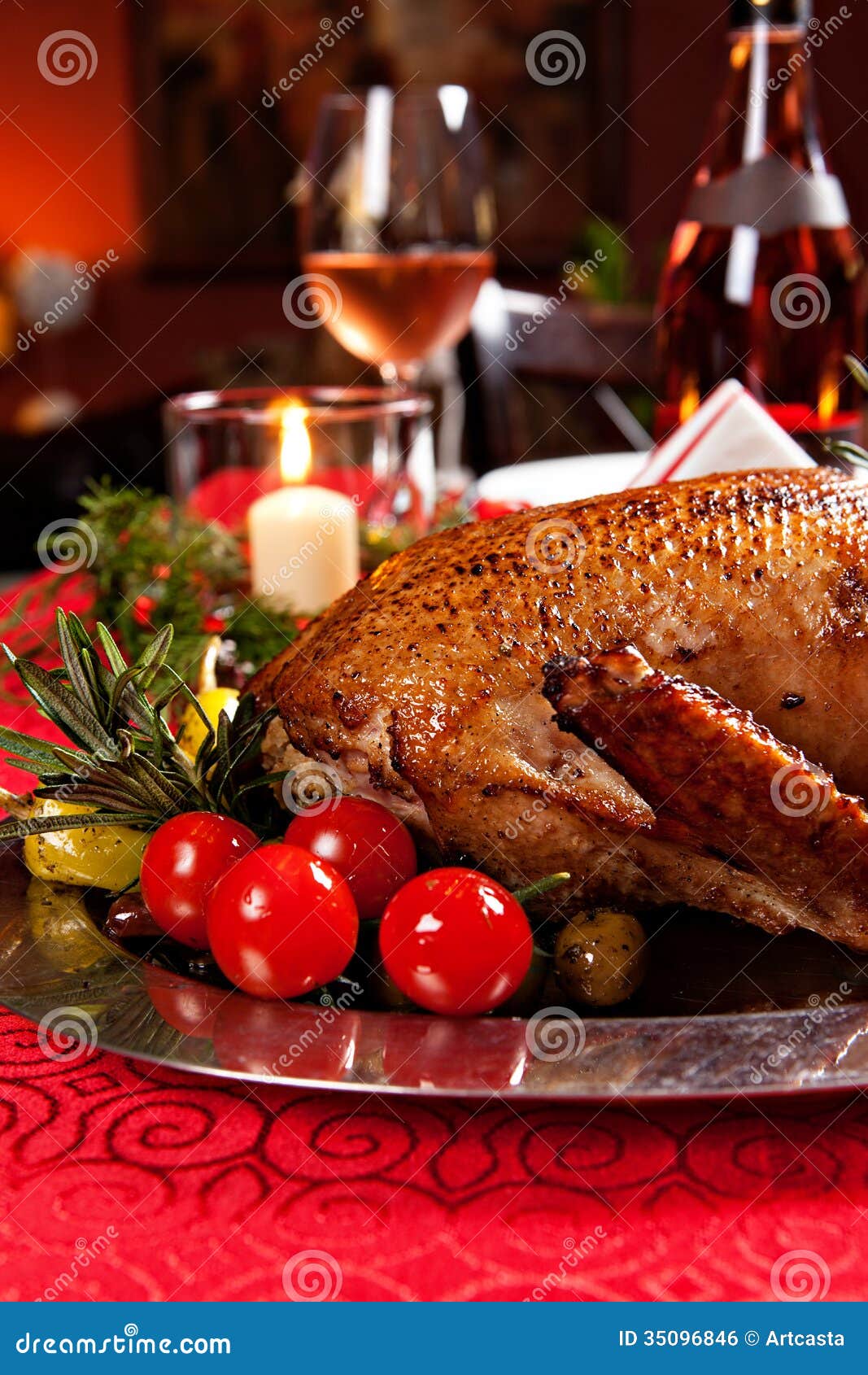 Pavo del día de fiesta foto de archivo. Imagen de cocinado - 35096846