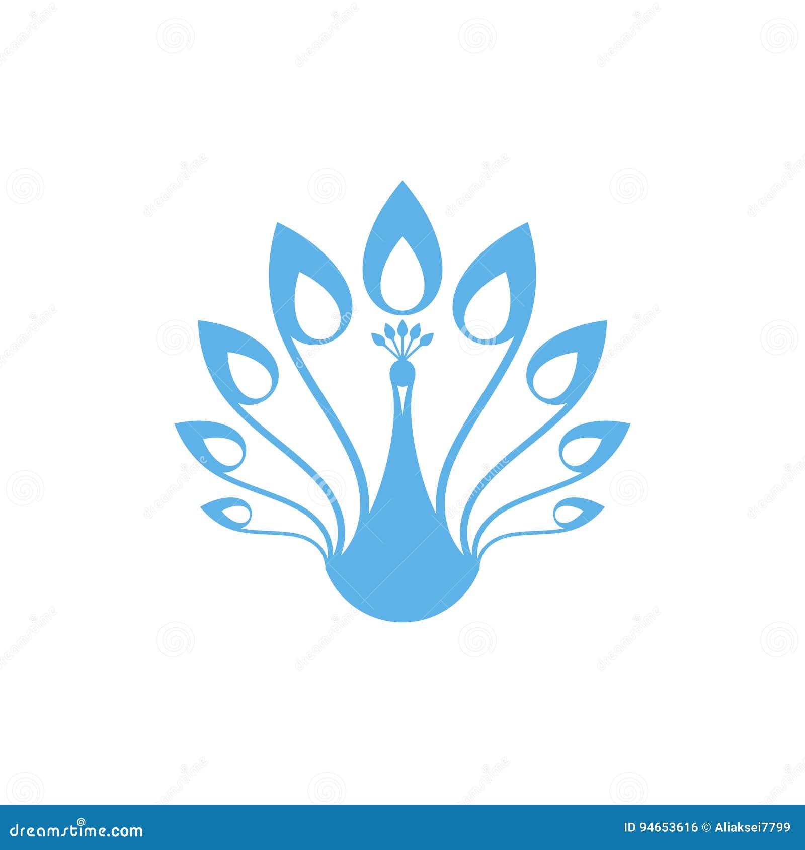 Pavo real ilustración del vector. Ilustración de inusual - 94653616