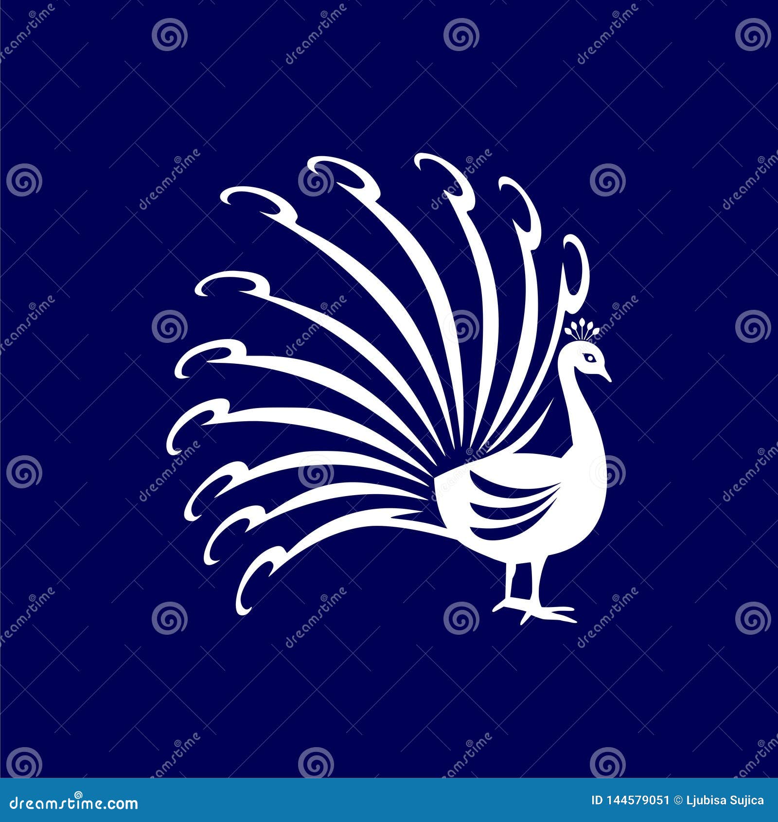 Pavo Real - Ejemplo Del Vector Ilustración del Vector - Ilustración de ...