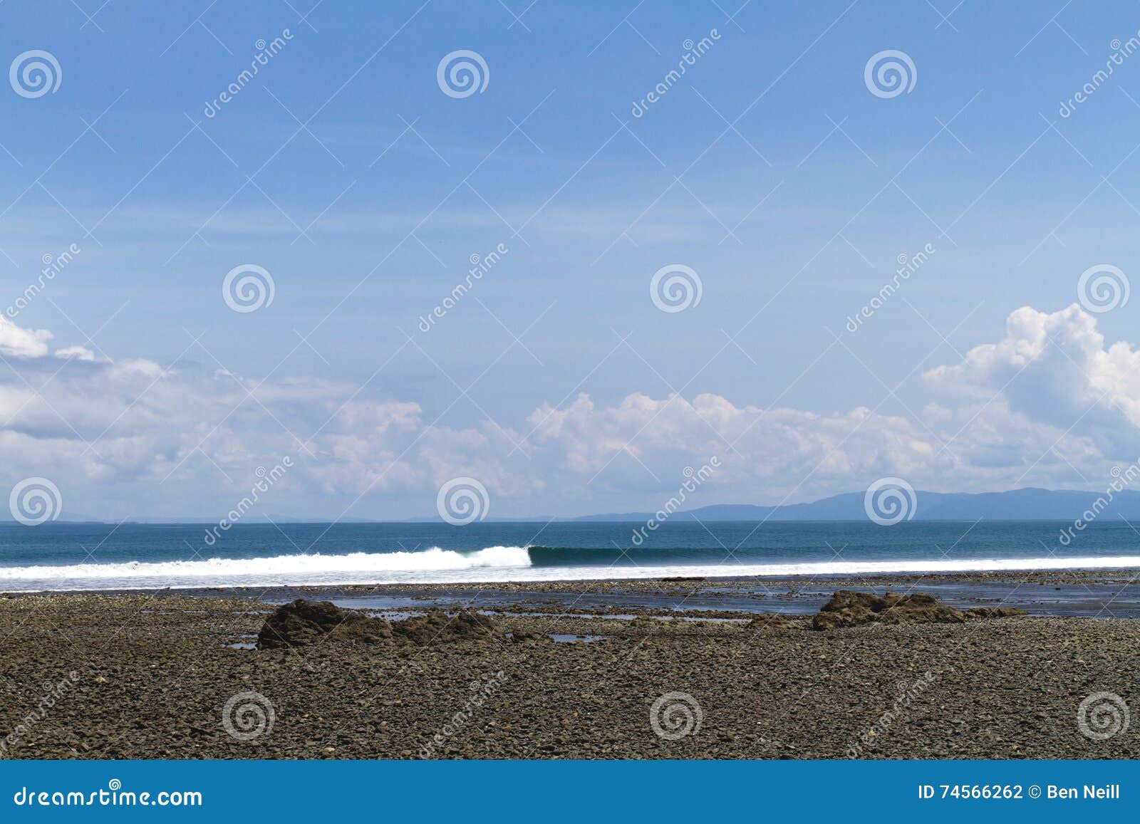 Pavones Wave stock photo. Image of ocean, whitewash, landscape - 74566262