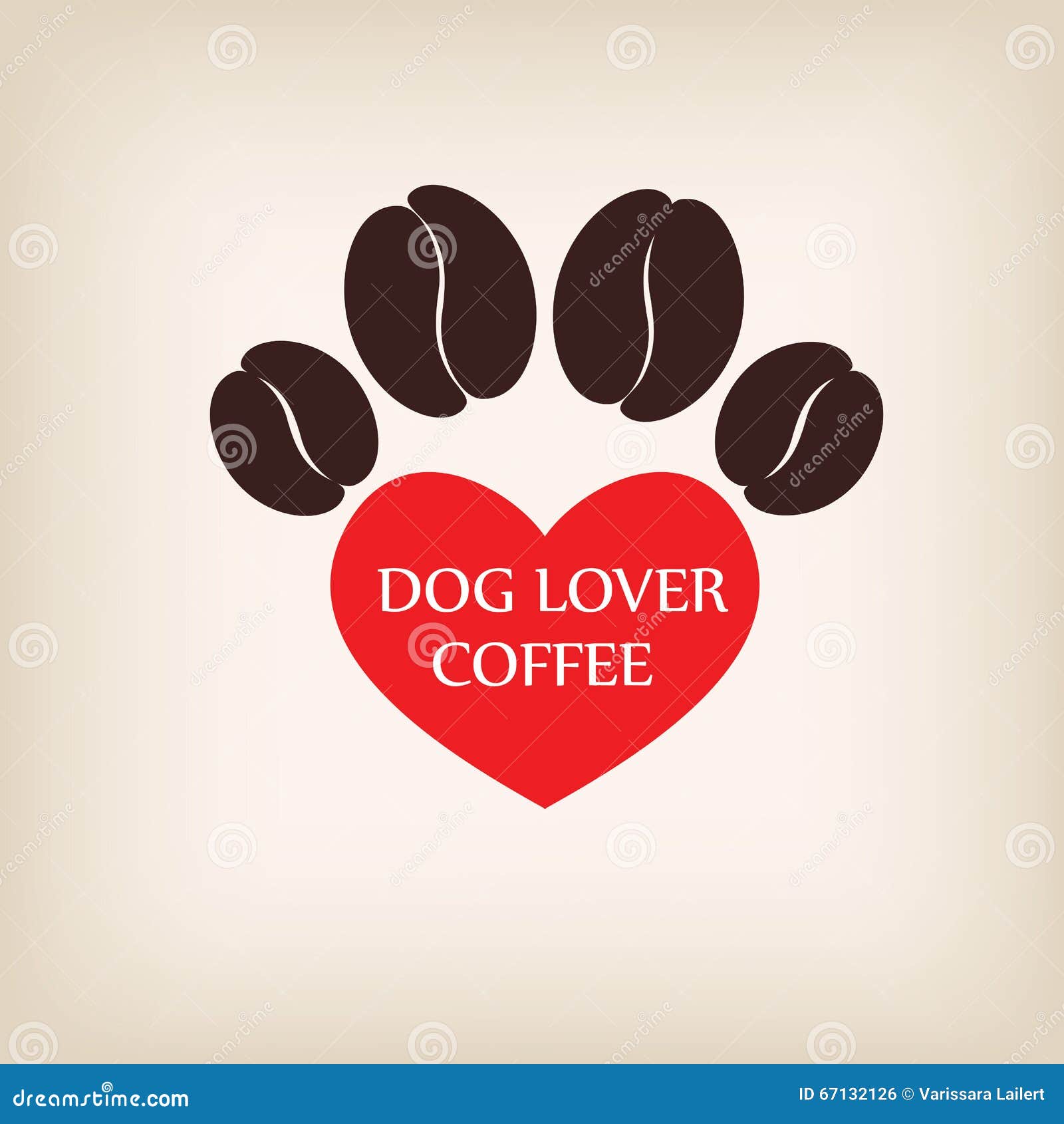 Paw Dog Logo Coffee Vector. Stock Vector - Illustration of restaurant ...